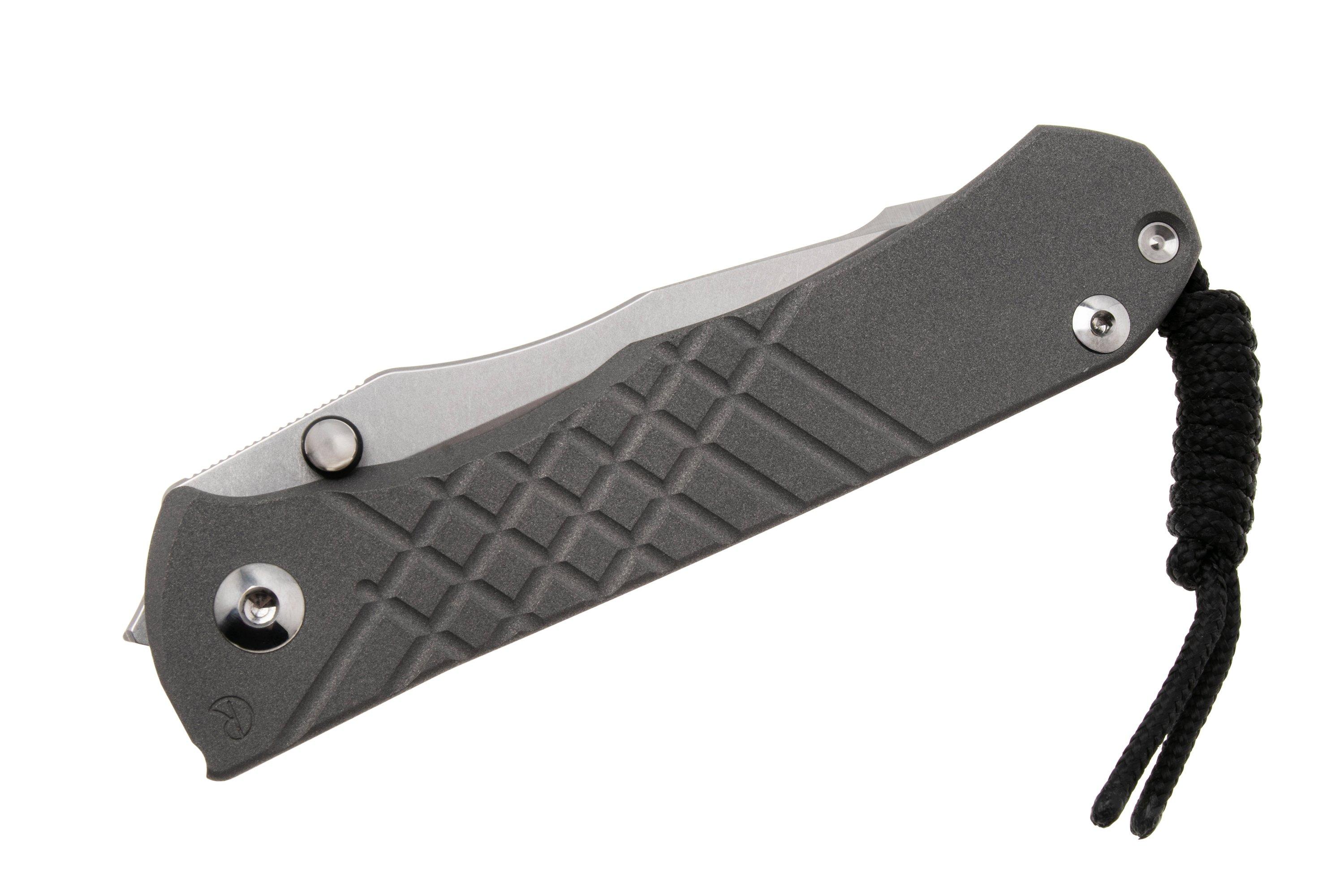 Chris Reeve Umnumzaan Drop Point UMN-1001 CPM-MagnaCut, Titanium, left ...