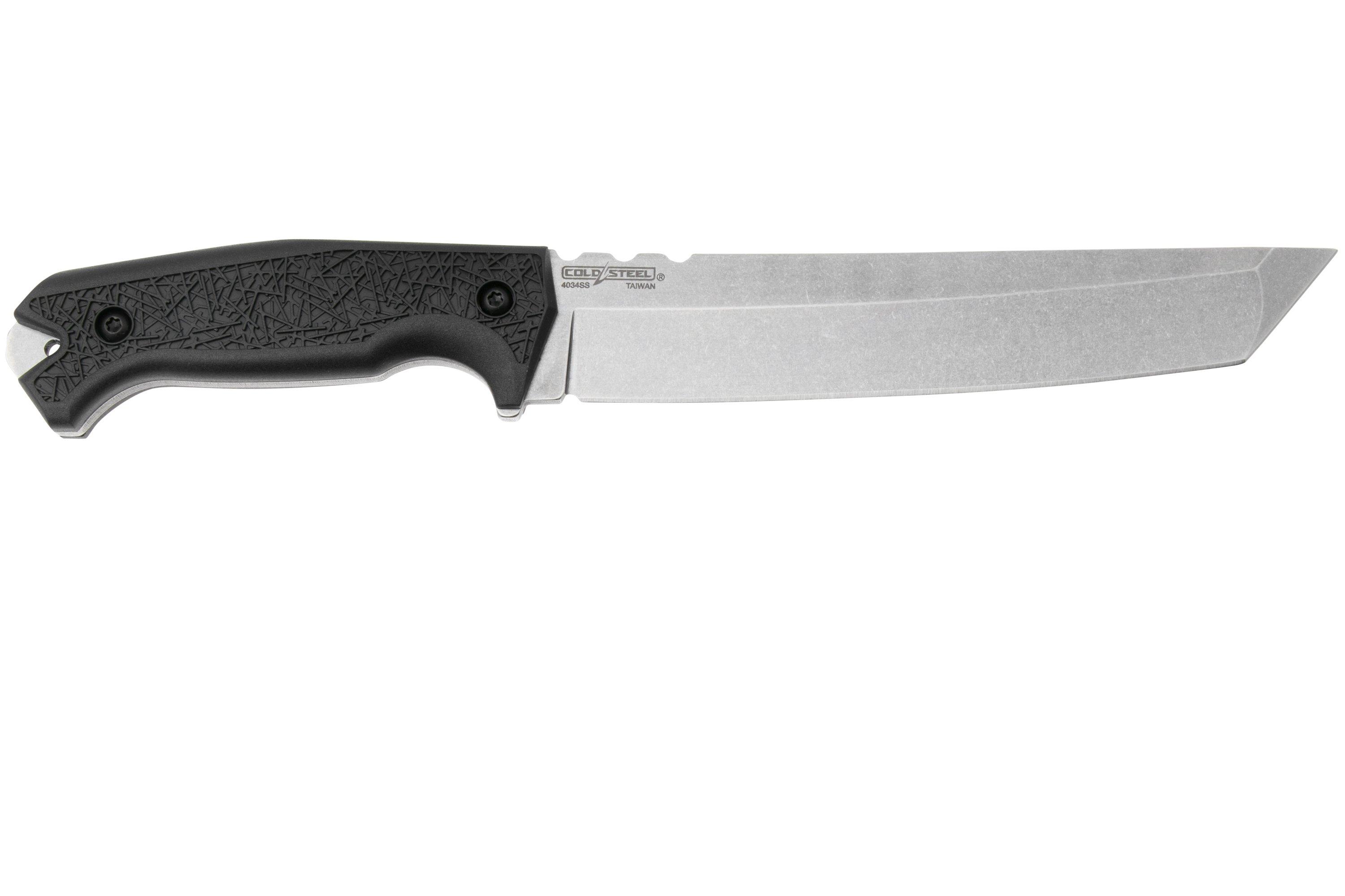 Cold Steel Standard Warcraft Tanto 13SSB, Stonewashed 4034 SS, Black ...