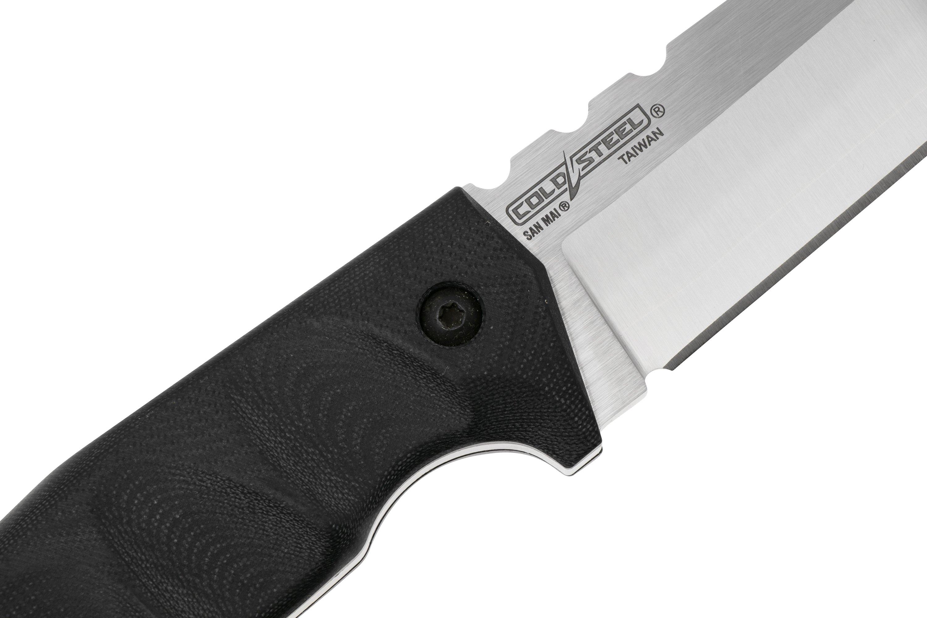 Cold Steel Warcraft Tanto 13U, Satin San Mai, Black G10 vaststaand mes ...