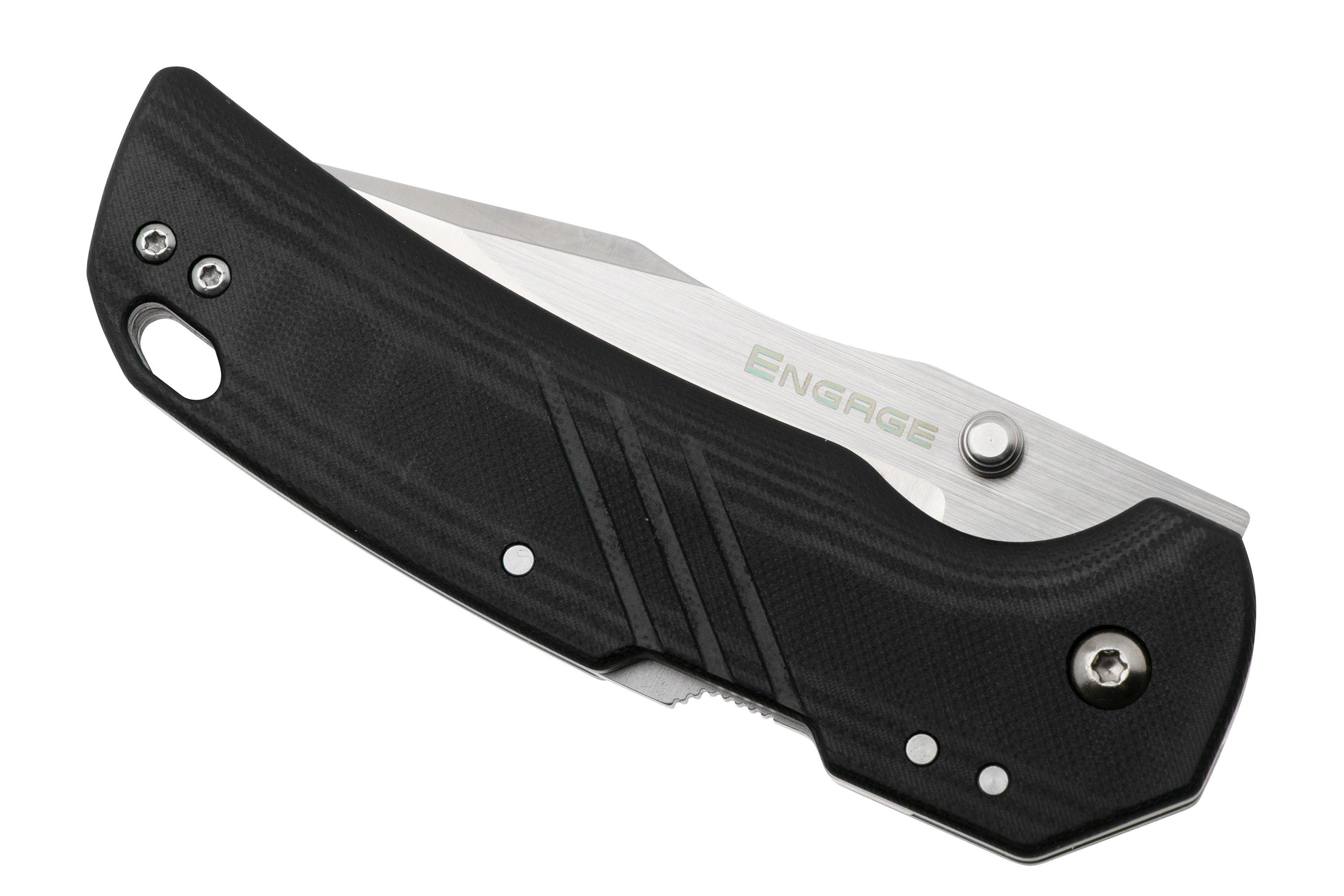 Cold Steel Engage 3" Clip Point FL-30DPLC-35 Satin S35VN, Black G10 ...