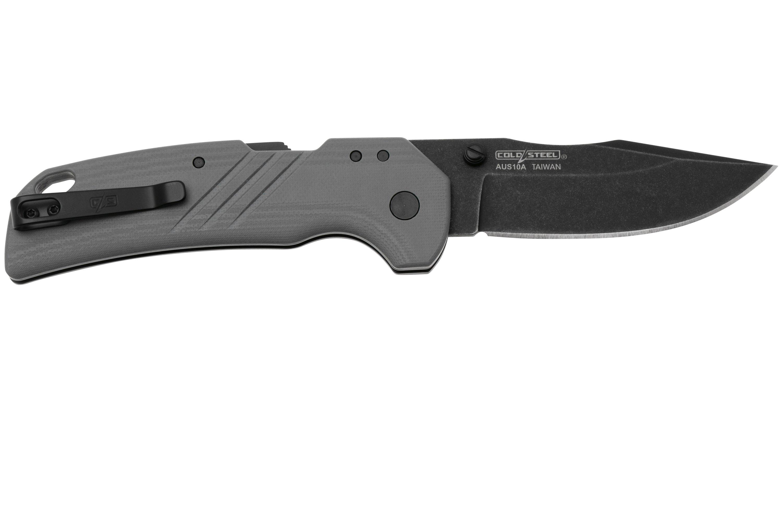 Cold Steel Engage Clip Point FL-30DPLD-10BGY Blackwashed AUS10A, Gray ...