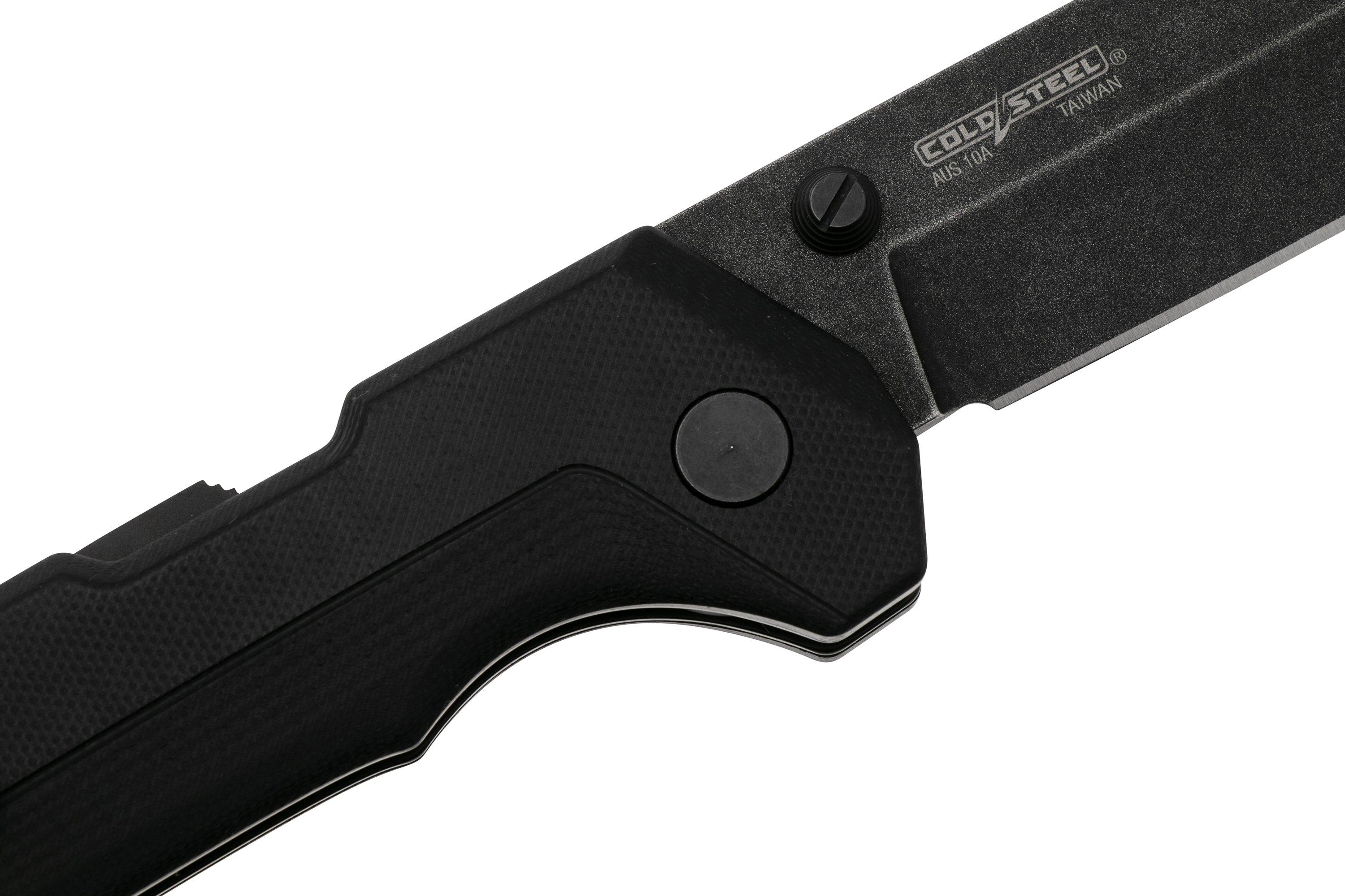 Cold Steel Karve FL-38VK Blackwashed AUS10A, Black G10, pocket knife ...