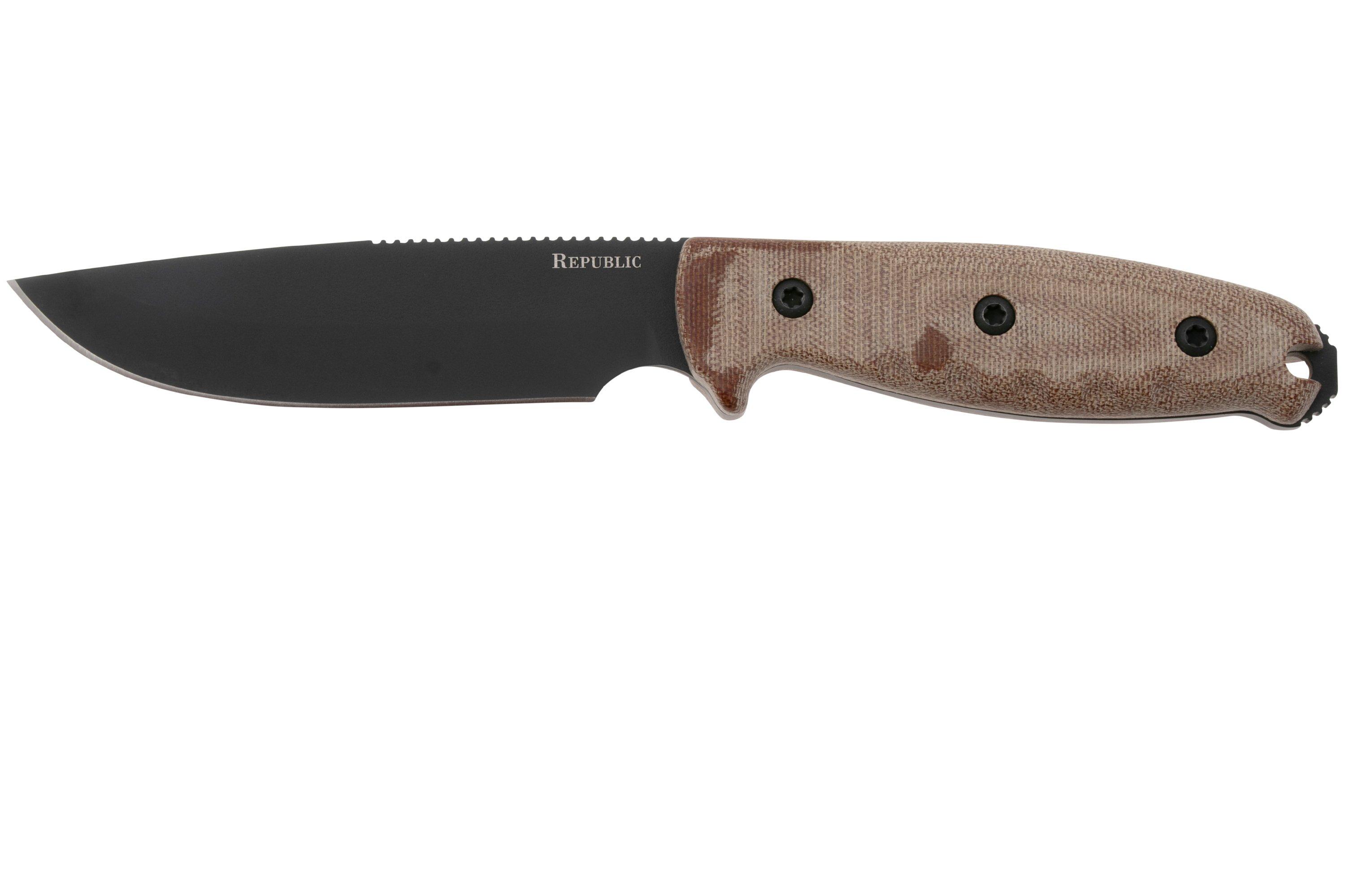 Cold Steel Republic FX-50FLD, PVD S35VN, Natural Micarta, Bushcraft ...