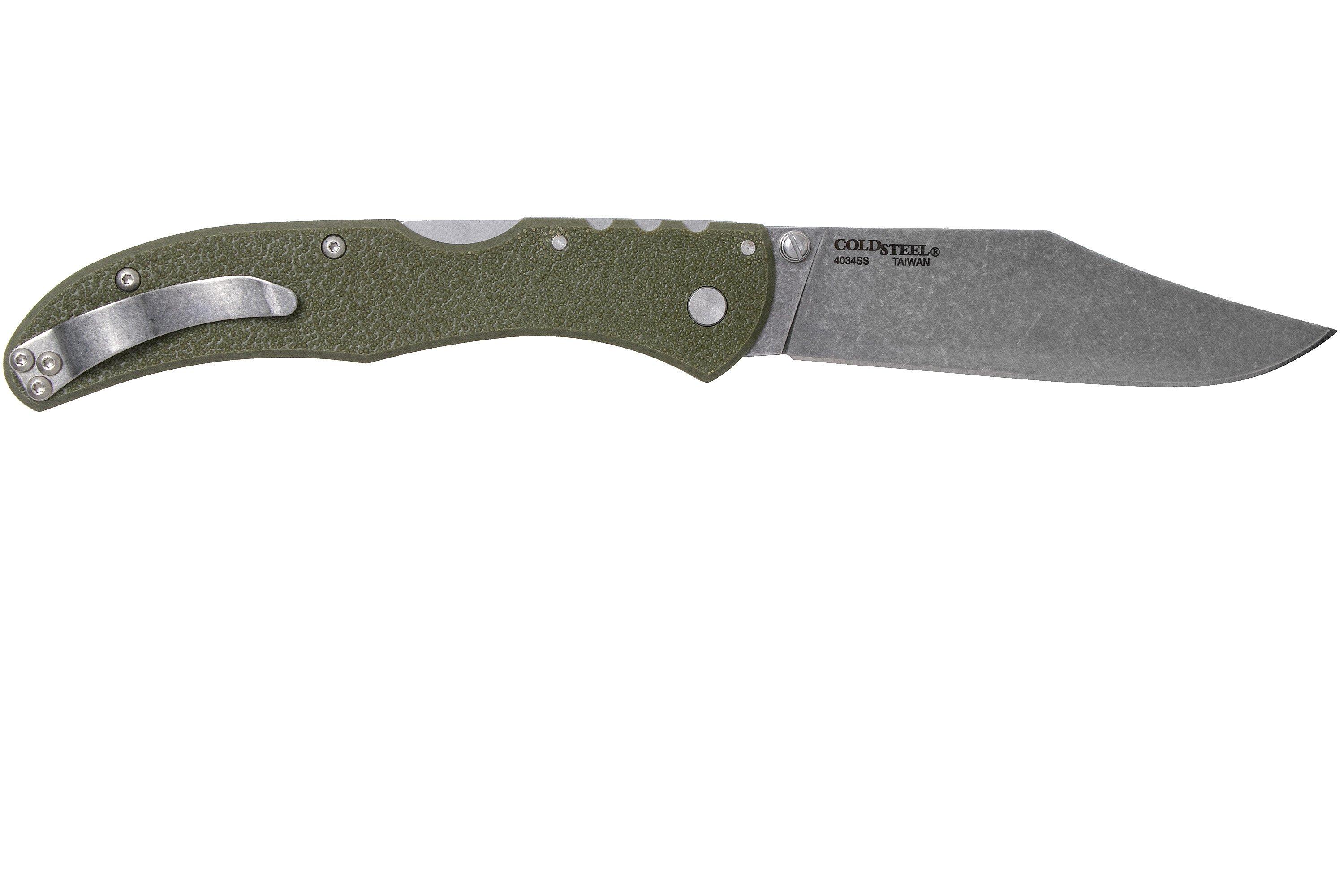 Cold Steel Range Boss Lockback OD Green 20KR7 pocket knife ...