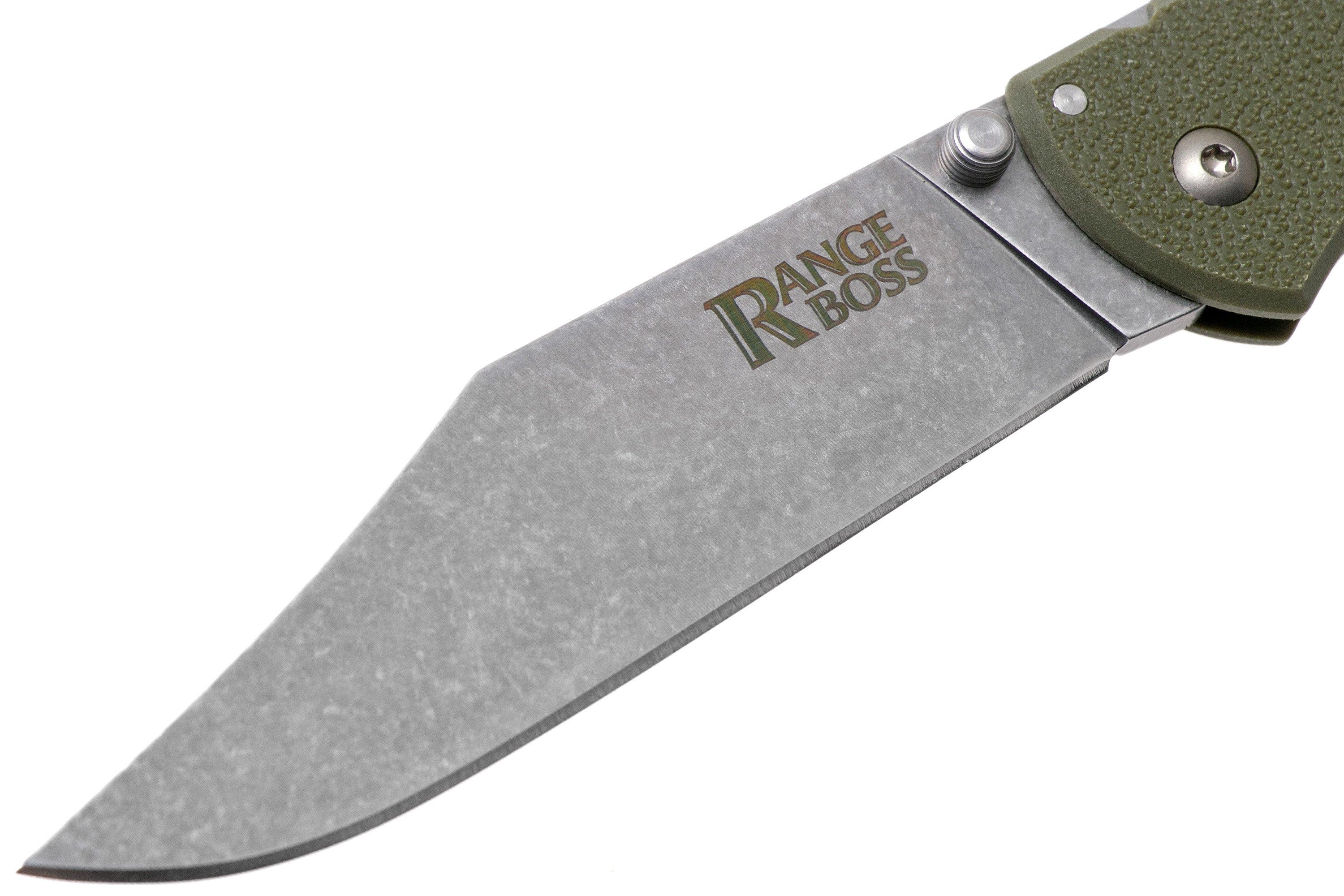 Cold Steel Range Boss Lockback OD Green 20KR7 pocket knife ...