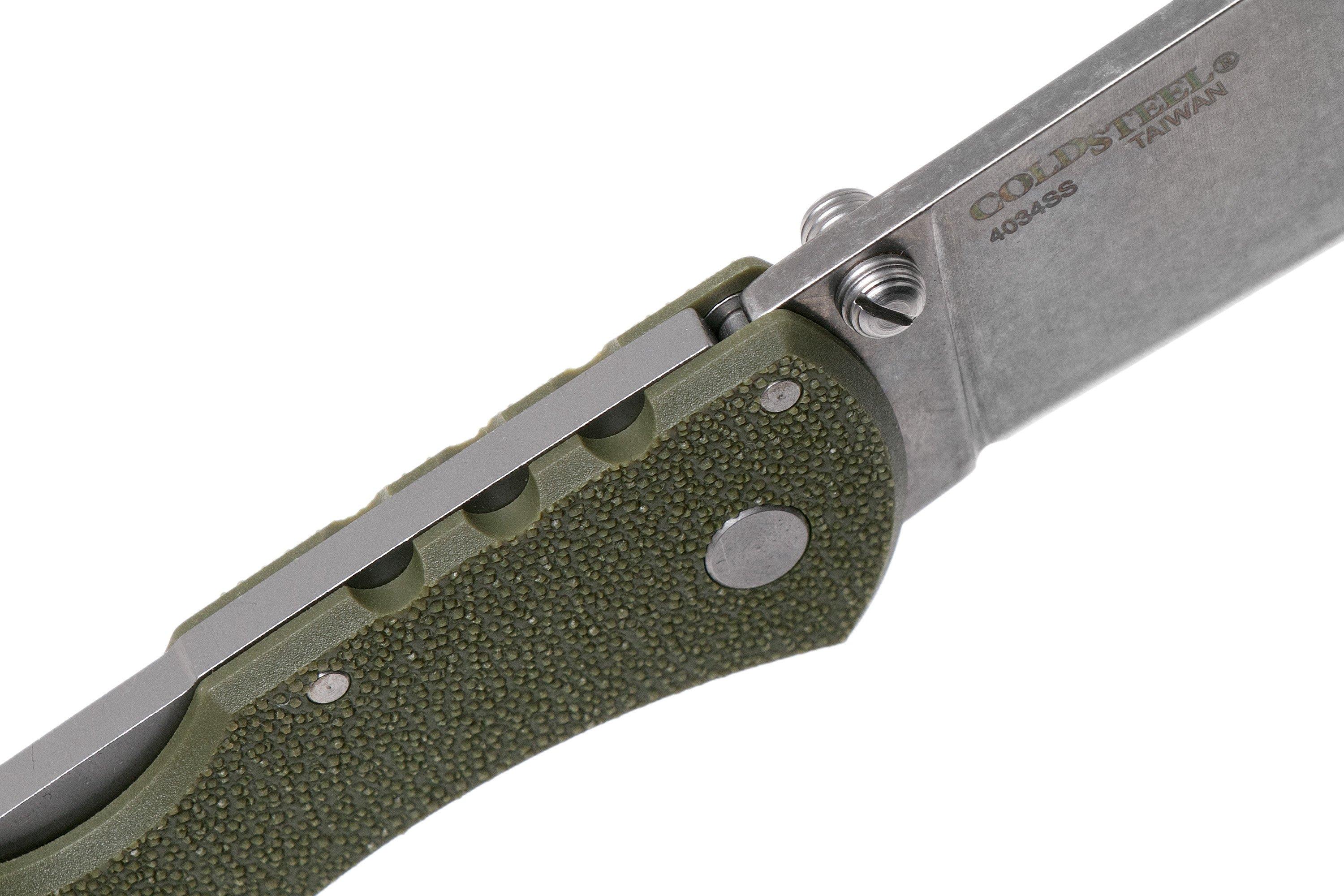 Cold Steel Range Boss Lockback OD Green 20KR7 pocket knife ...