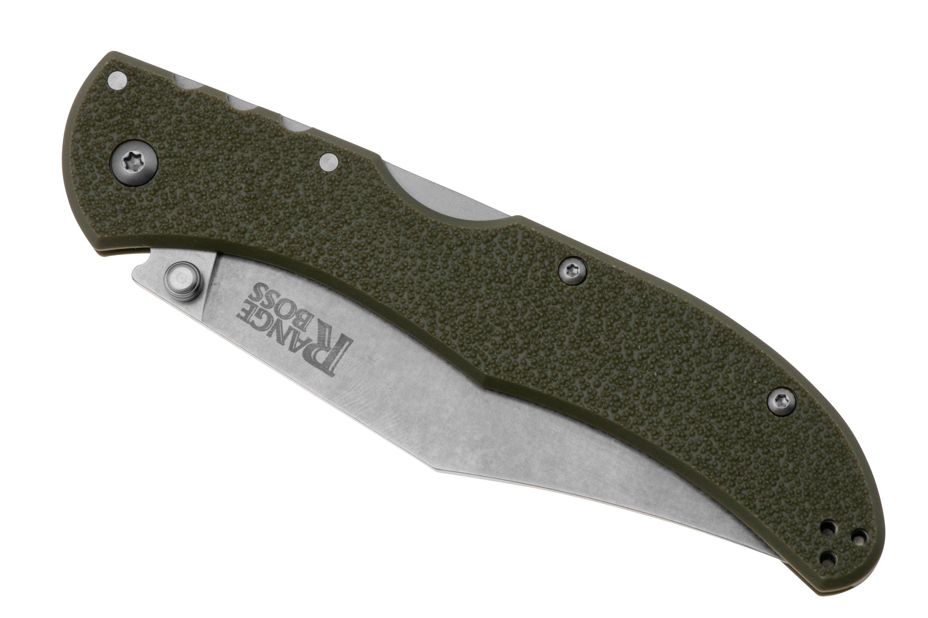 Cold Steel Range Boss Lockback OD Green 20KR7 pocket knife ...