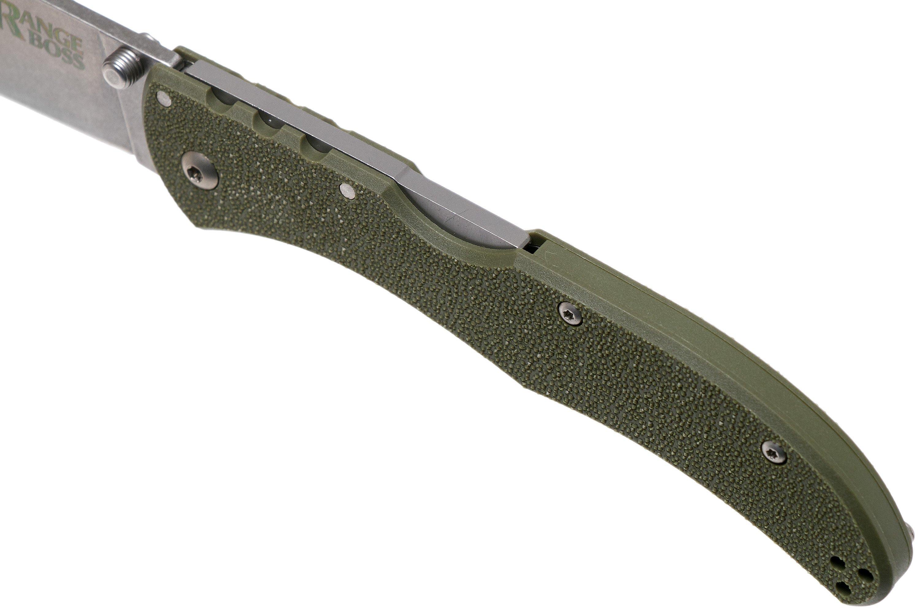Cold Steel Range Boss Lockback OD Green 20KR7 pocket knife ...
