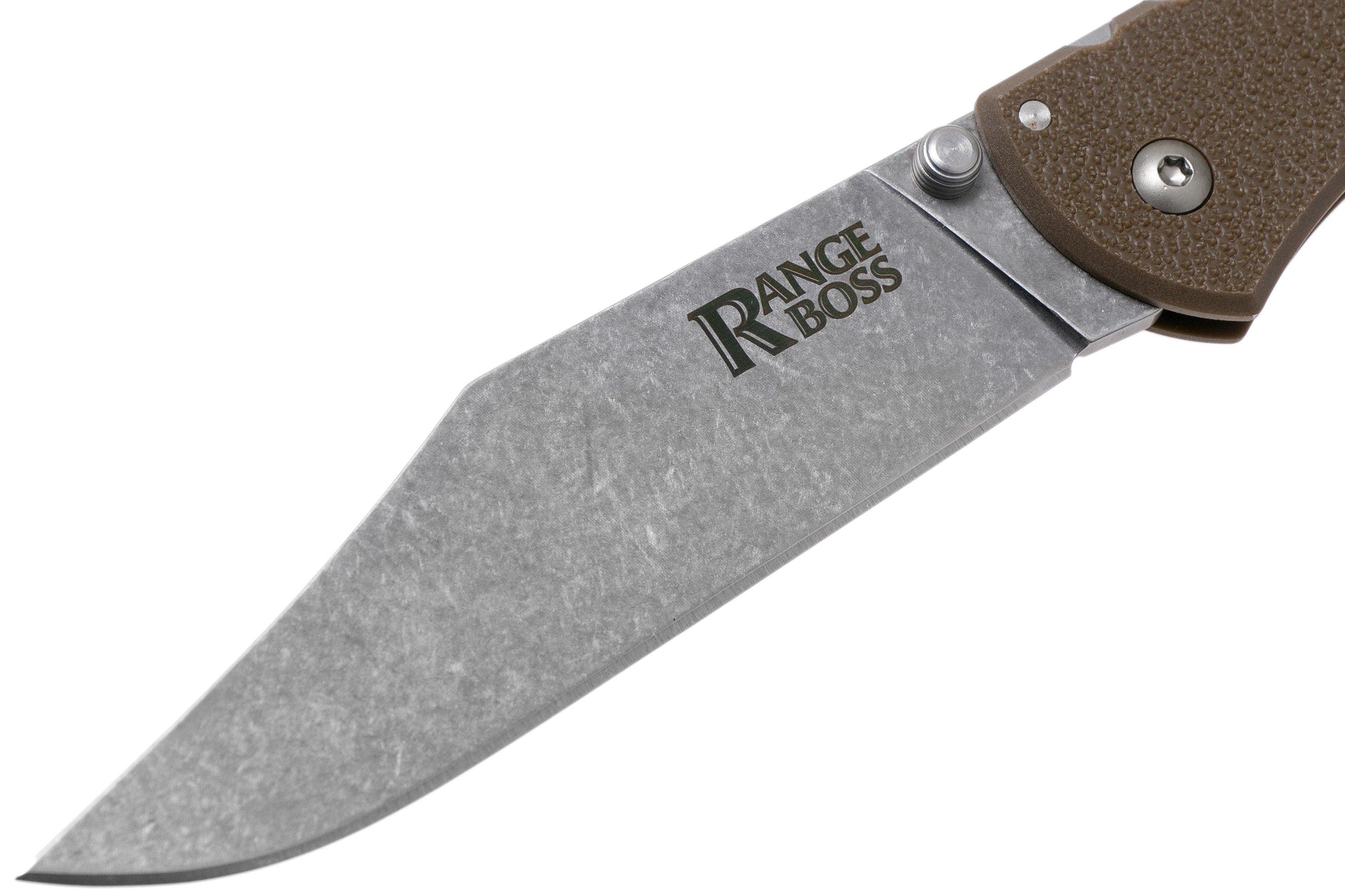 Cold Steel Range Boss Lockback Flat Dark Earth 20KR9 pocket knife ...