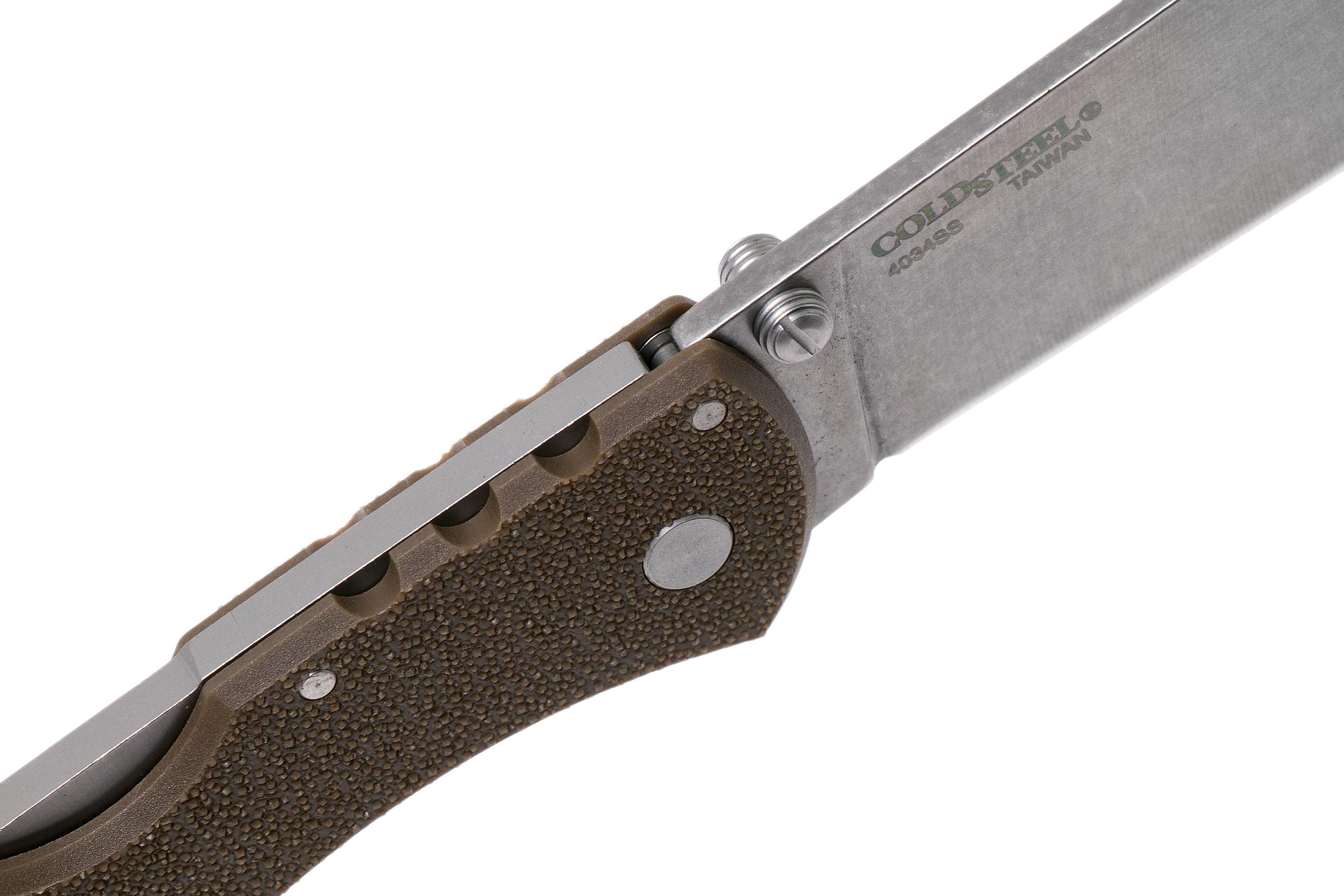 Cold Steel Range Boss Lockback Flat Dark Earth 20KR9 couteau de poche ...