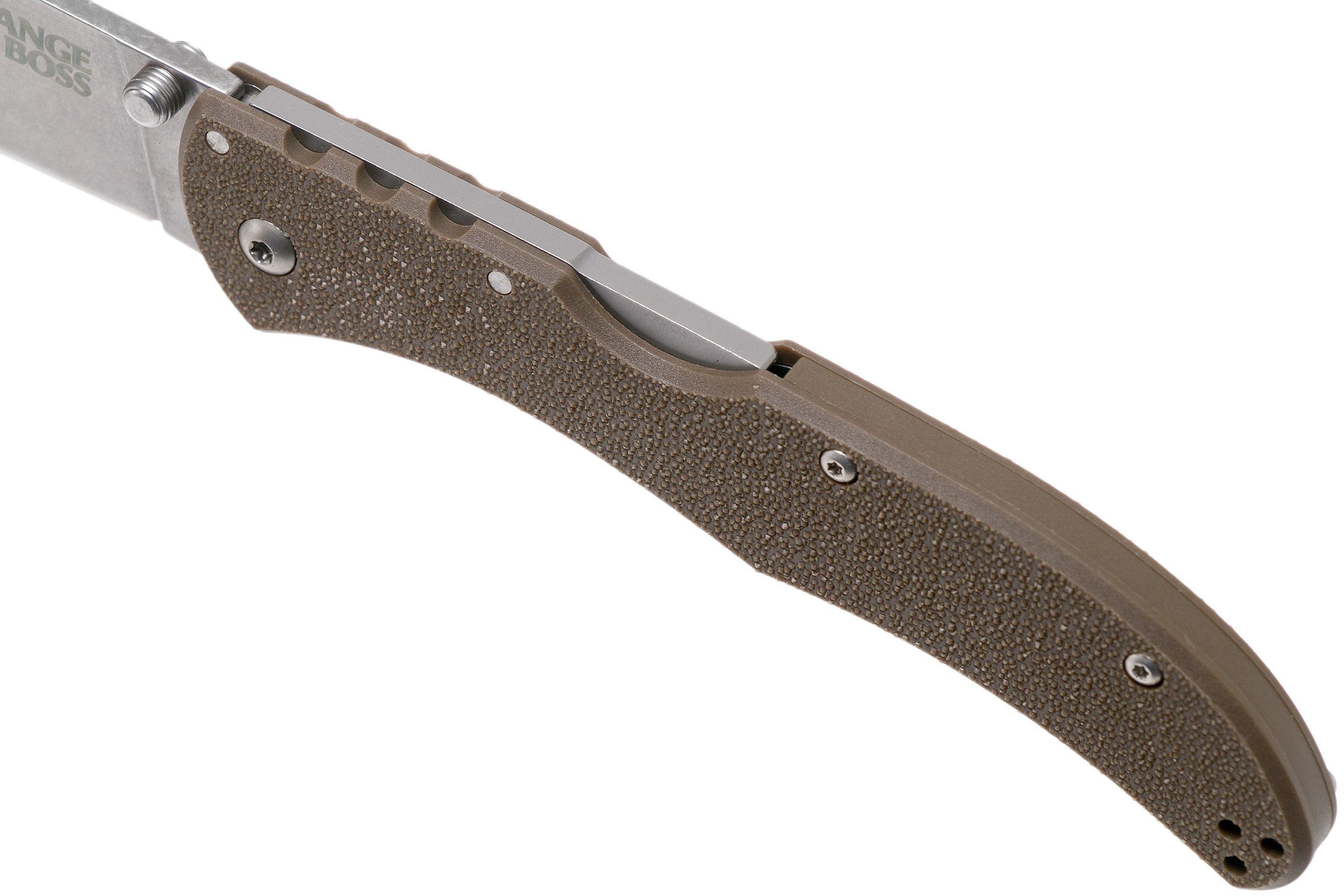Cold Steel Range Boss Lockback Flat Dark Earth 20KR9 pocket knife ...