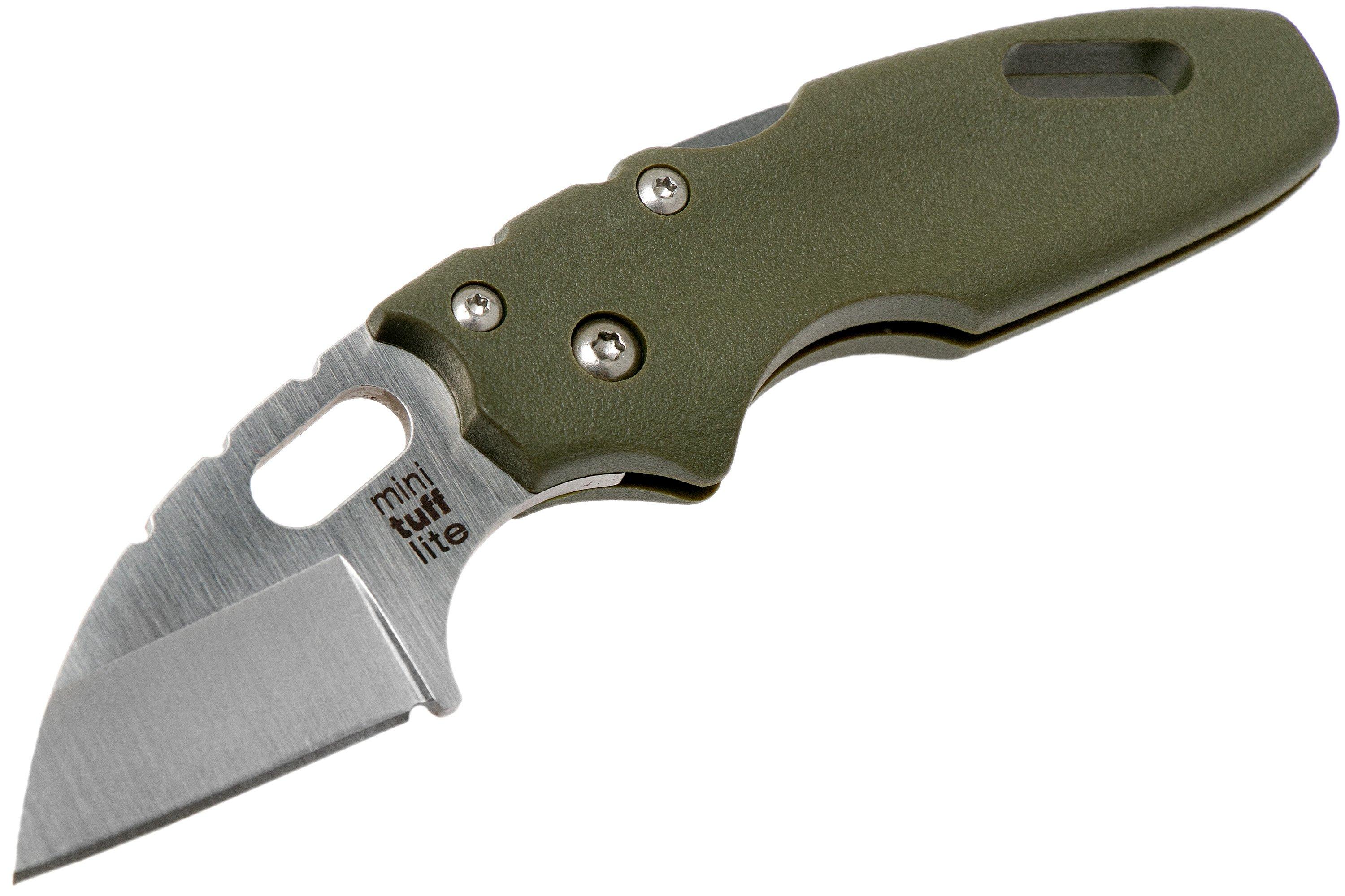 Cold Steel Mini Tuff Lite 20MTGD OD Green pocket knife | Advantageously ...