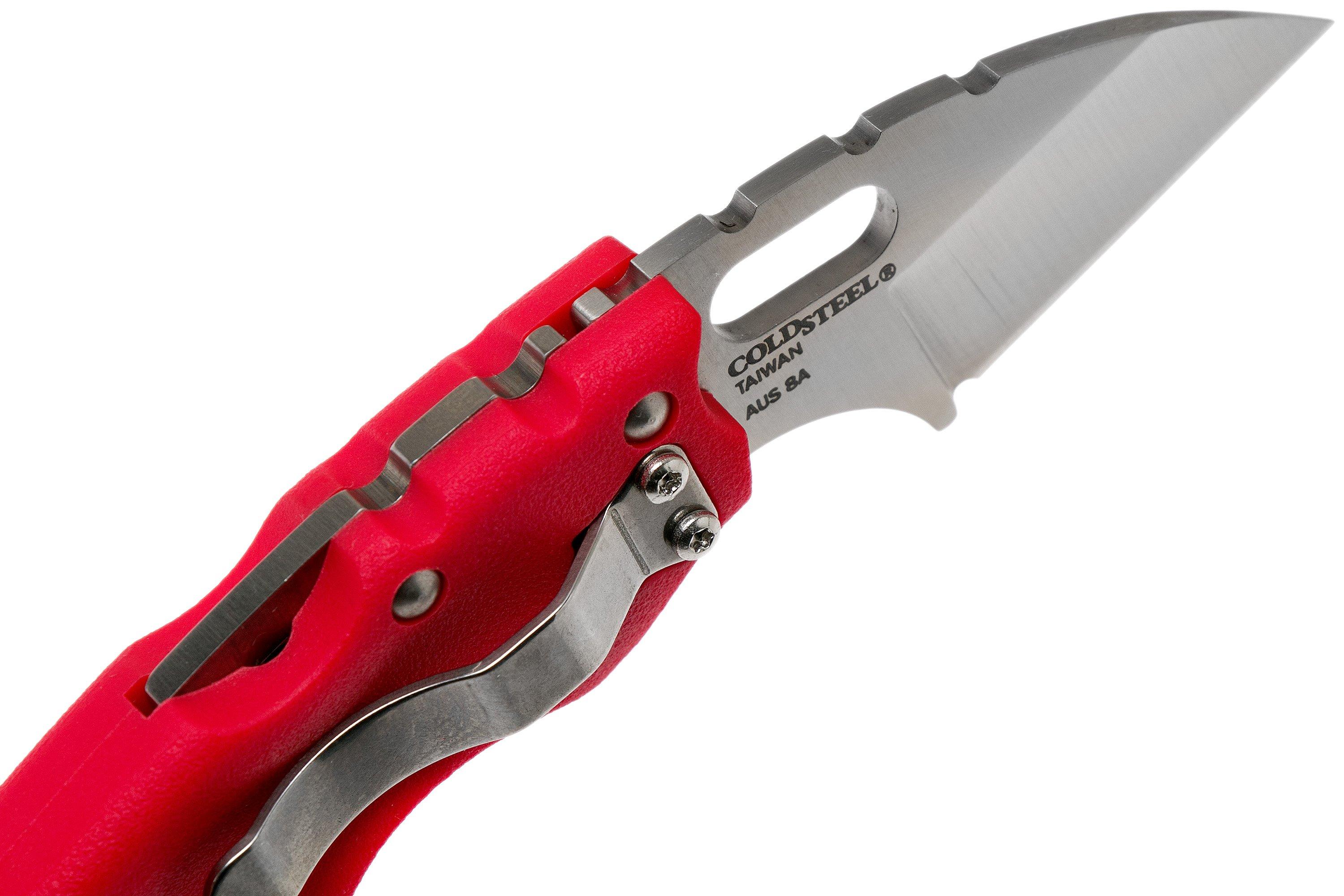 Cold Steel Mini Tuff Lite 20MTR Red pocket knife | Advantageously ...