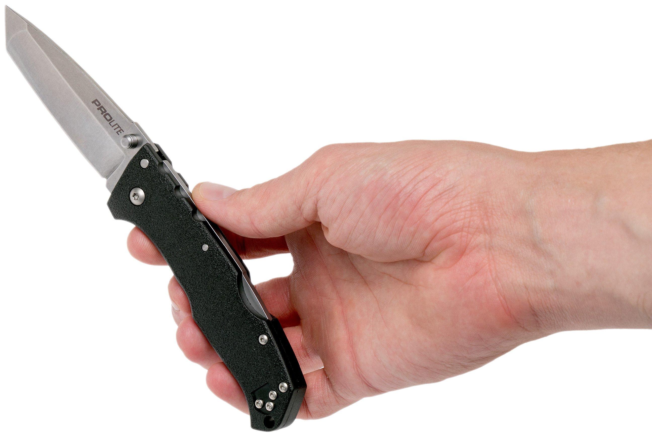 Cold Steel Pro Lite Tanto 20NST Tanto Black pocket knife, Andrew Demko ...