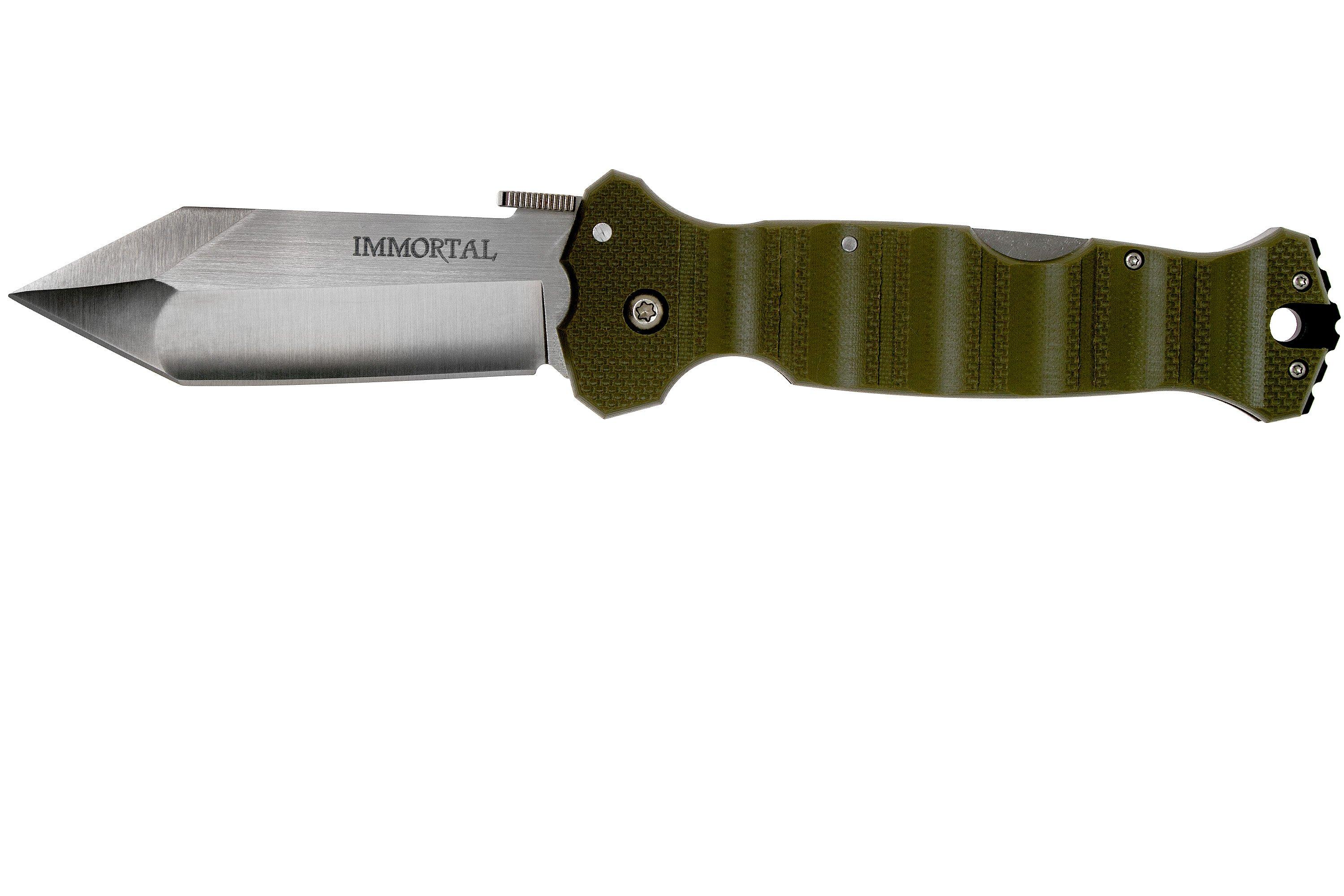 Cold Steel Immortal 23HVG CPM S35VN OD-Green pocket knife, Mike Wallace ...