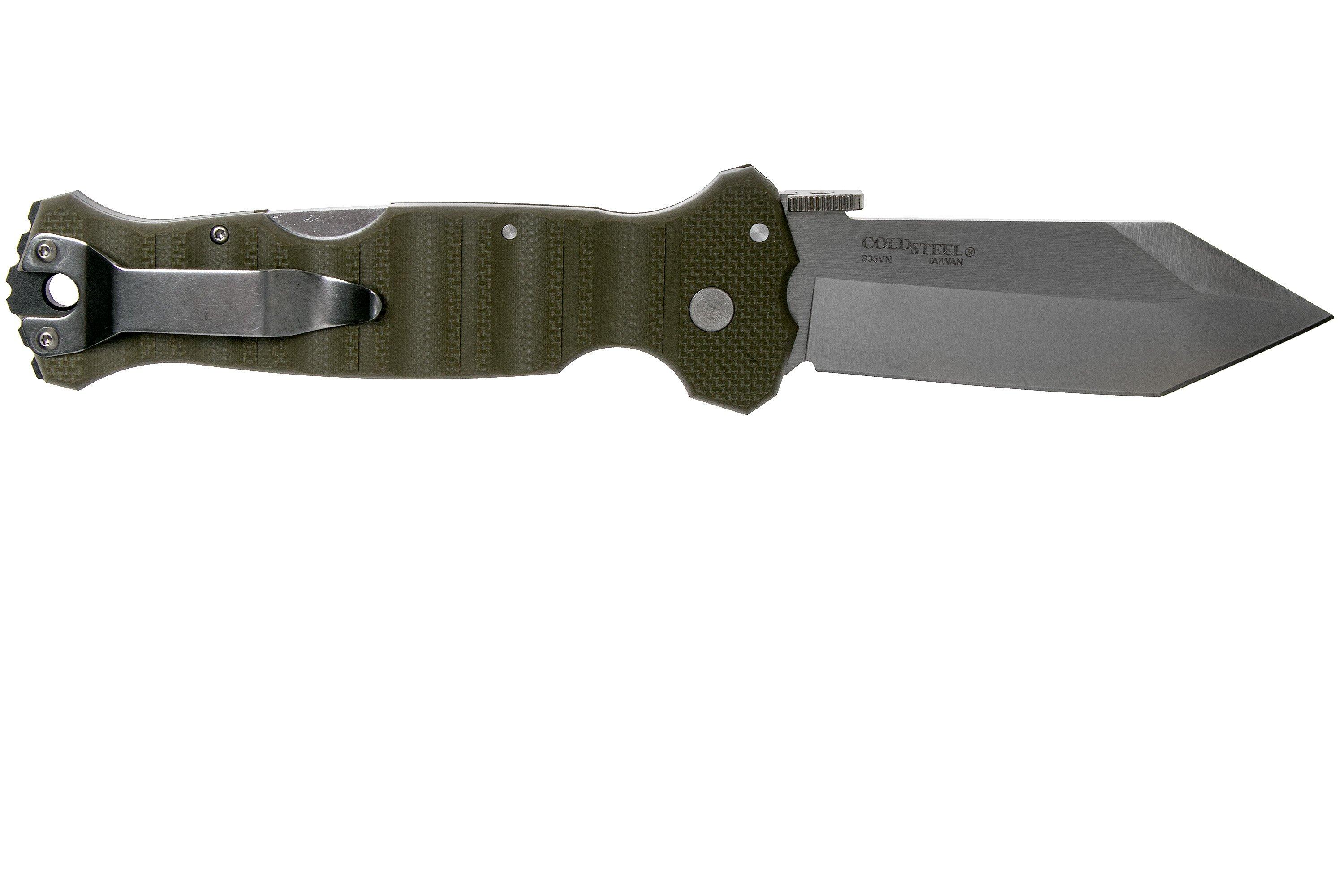Cold Steel Immortal 23HVG CPM S35VN OD-Green pocket knife, Mike Wallace ...
