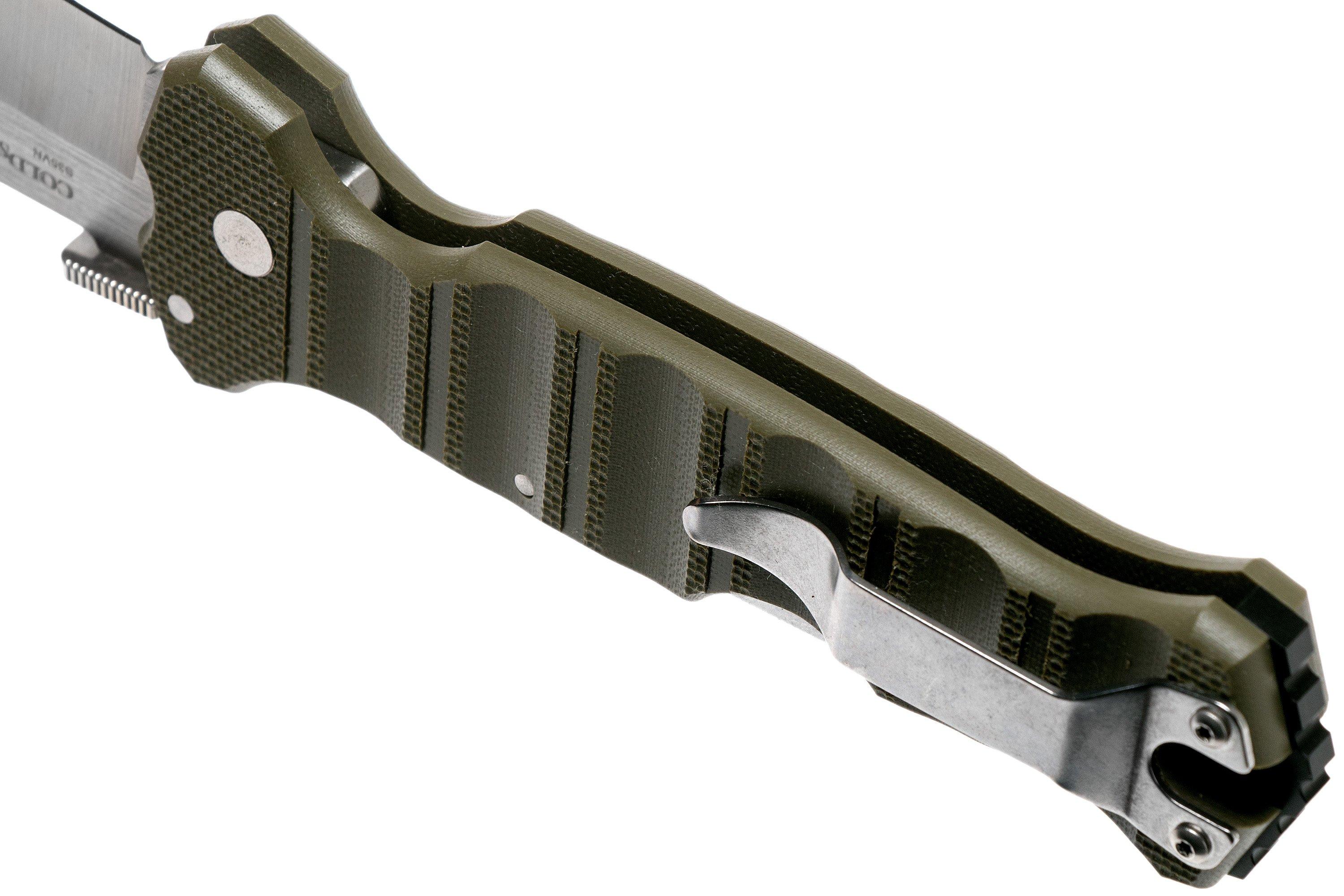 Cold Steel Immortal 23HVG CPM S35VN OD-Green pocket knife, Mike Wallace ...