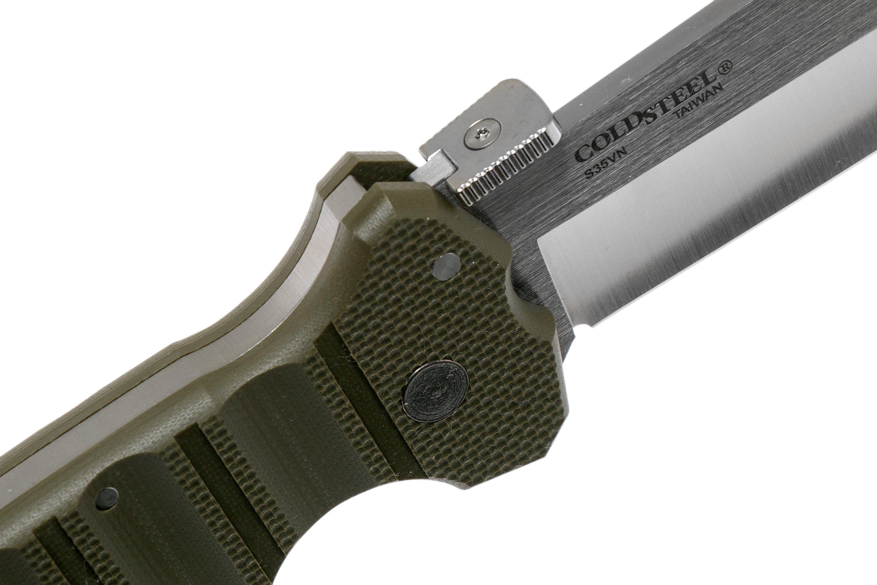 Cold Steel Immortal 23HVG CPM S35VN OD-Green pocket knife, Mike Wallace ...