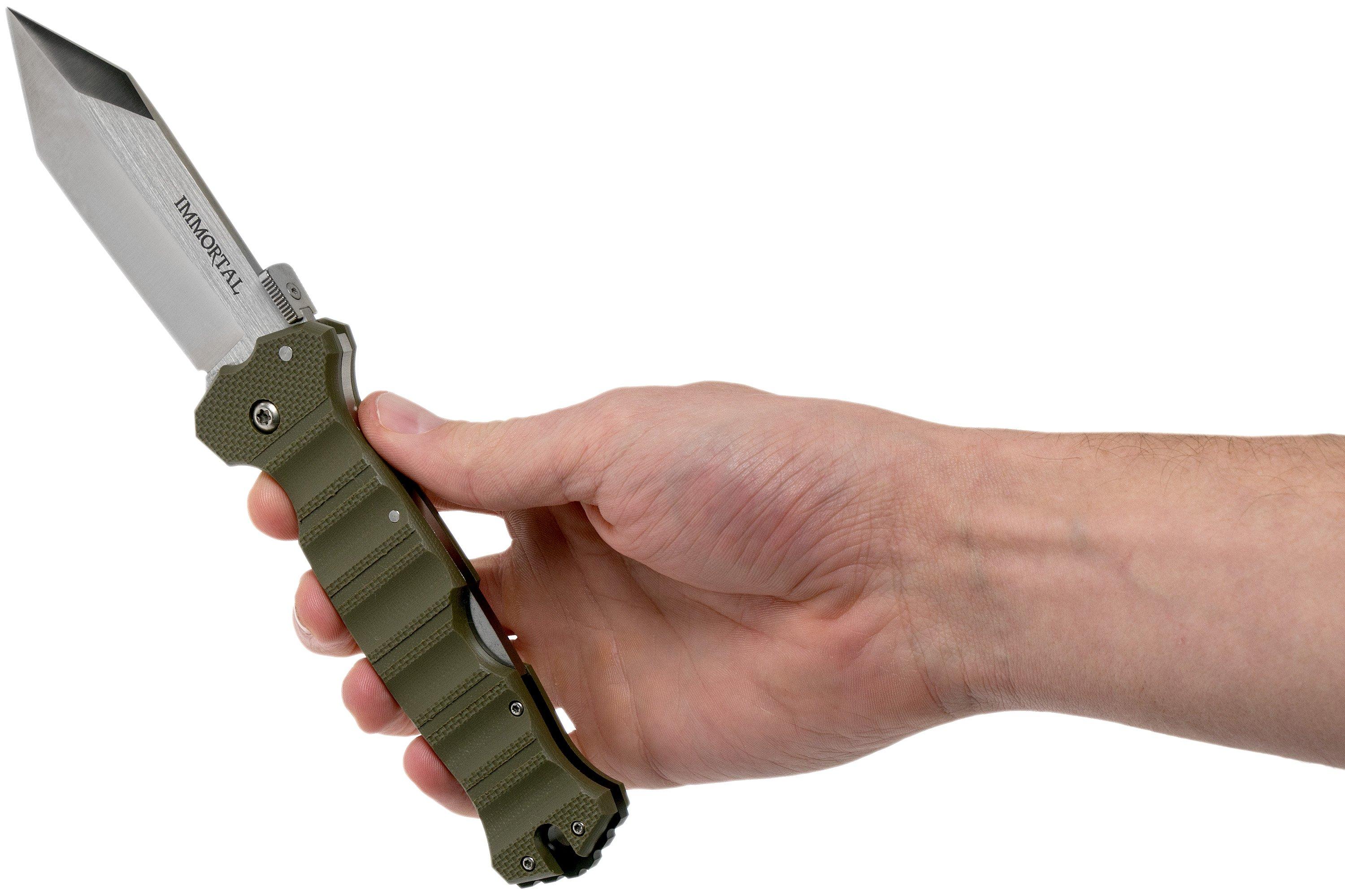 Cold Steel Immortal 23HVG CPM S35VN OD-Green pocket knife, Mike Wallace ...