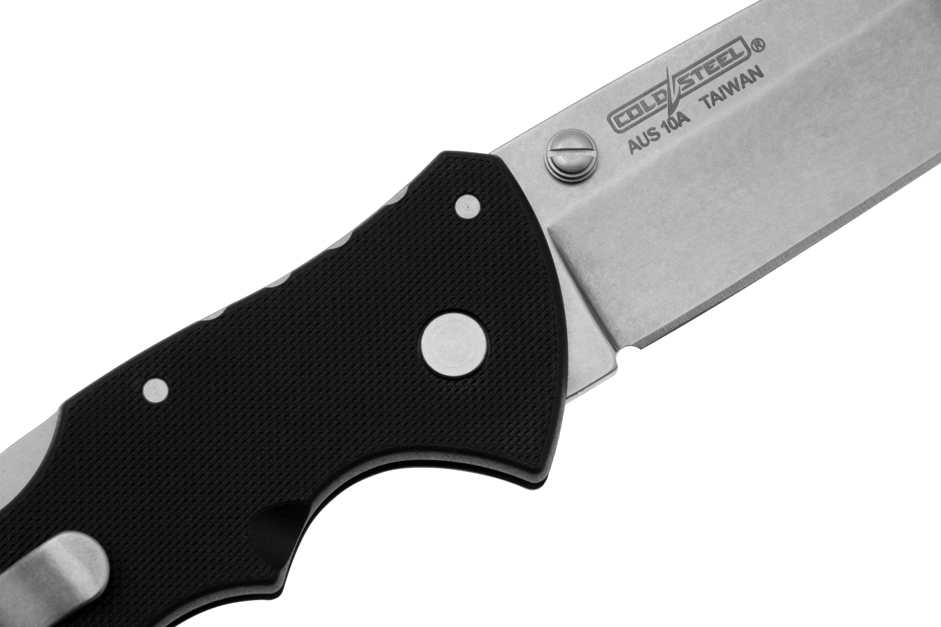 Cold Steel Mini Recon 1 AUS10A Tanto, Plain Edge 27BAT pocket knife ...