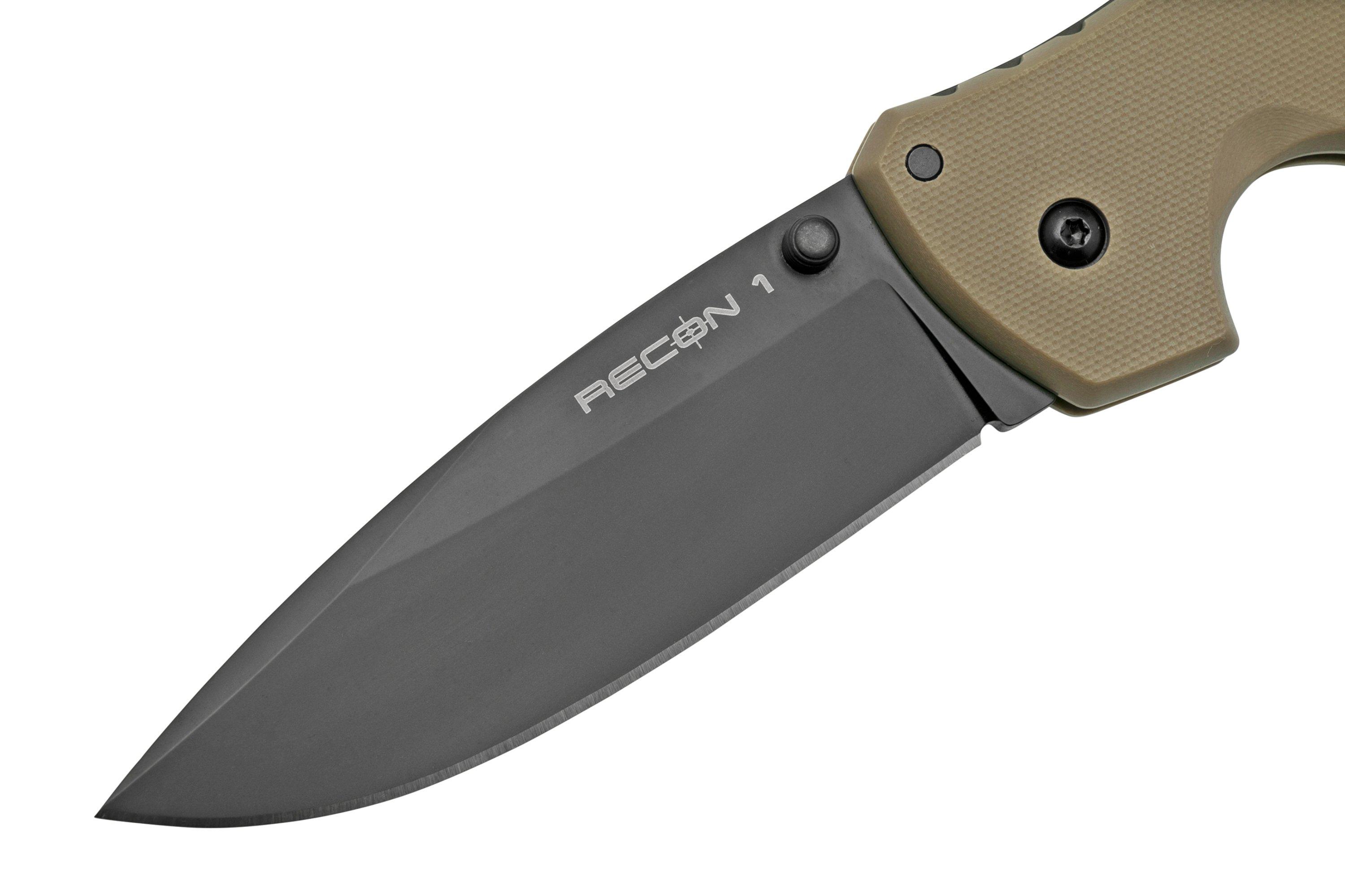 Cold Steel Recon 1 Lockback 27BSDEBK Dark Earth, pocket knife ...