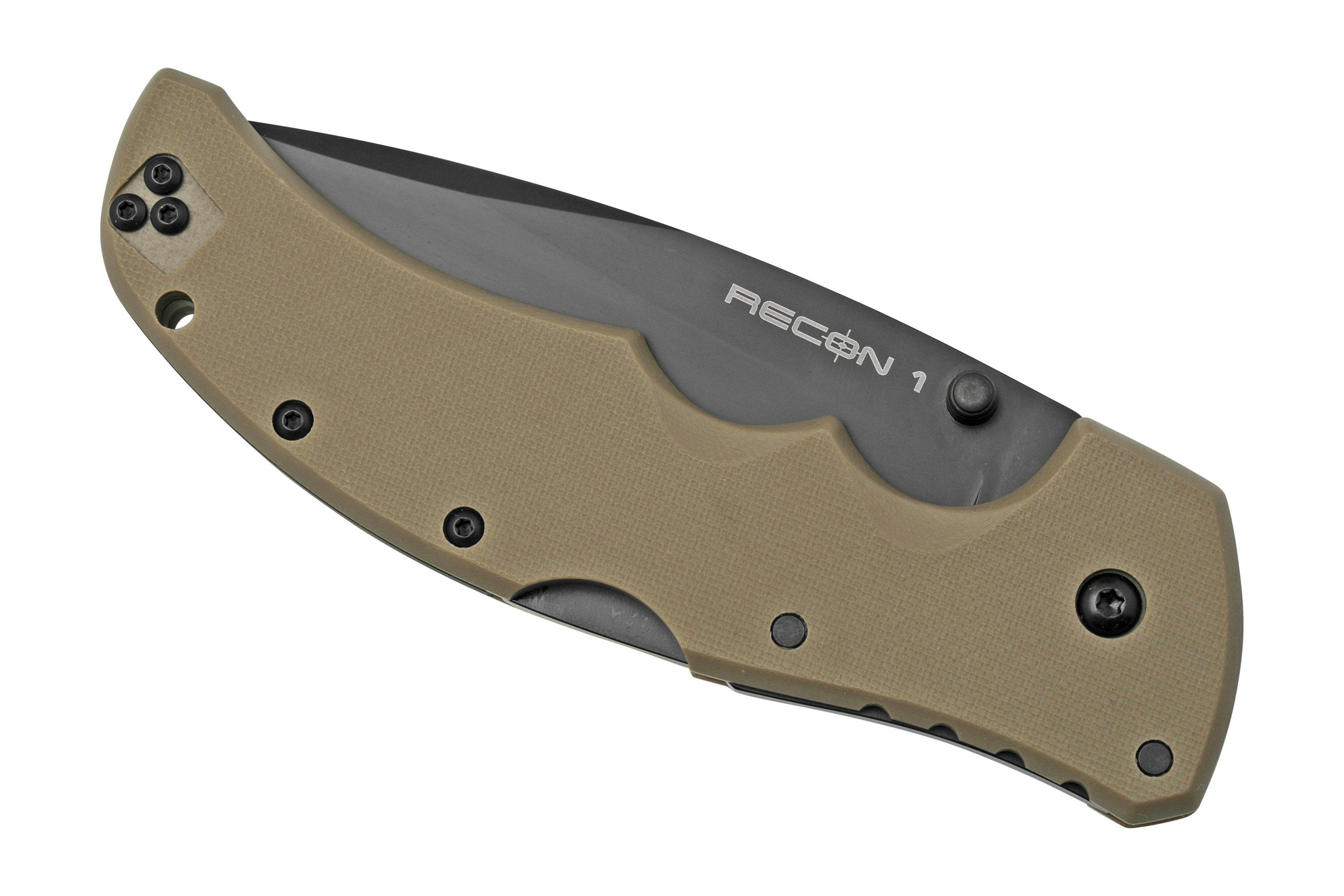 Cold Steel Recon 1 Lockback 27BSDEBK Dark Earth, pocket knife ...
