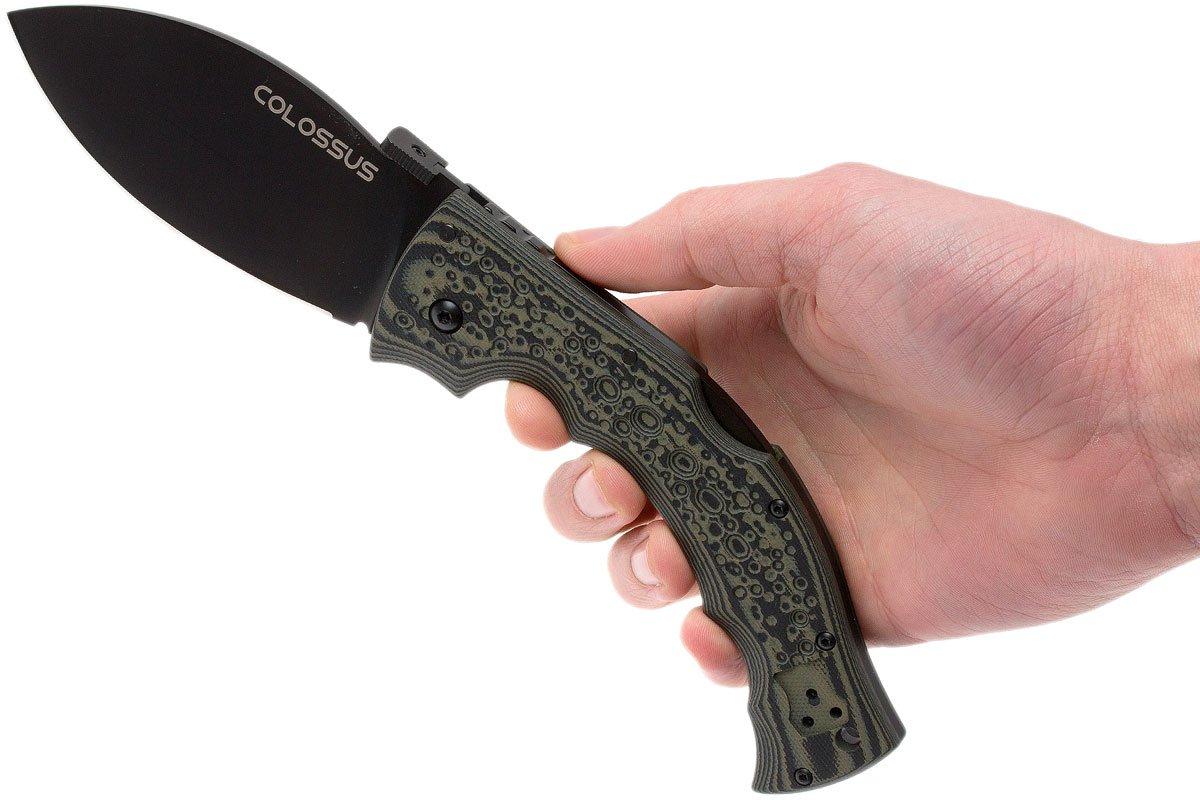 Cold Steel Colossus 2 pocket knife, DLC-coating, 28DWB | Advantageously ...