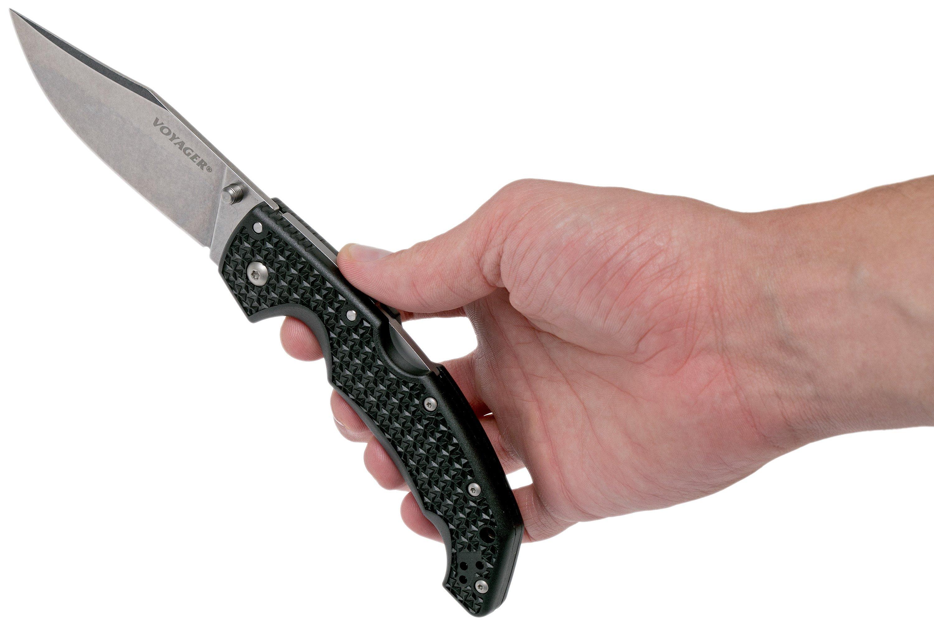 Cold Steel Voyager Large 29AC, plain edge AUS10A, clip point ...