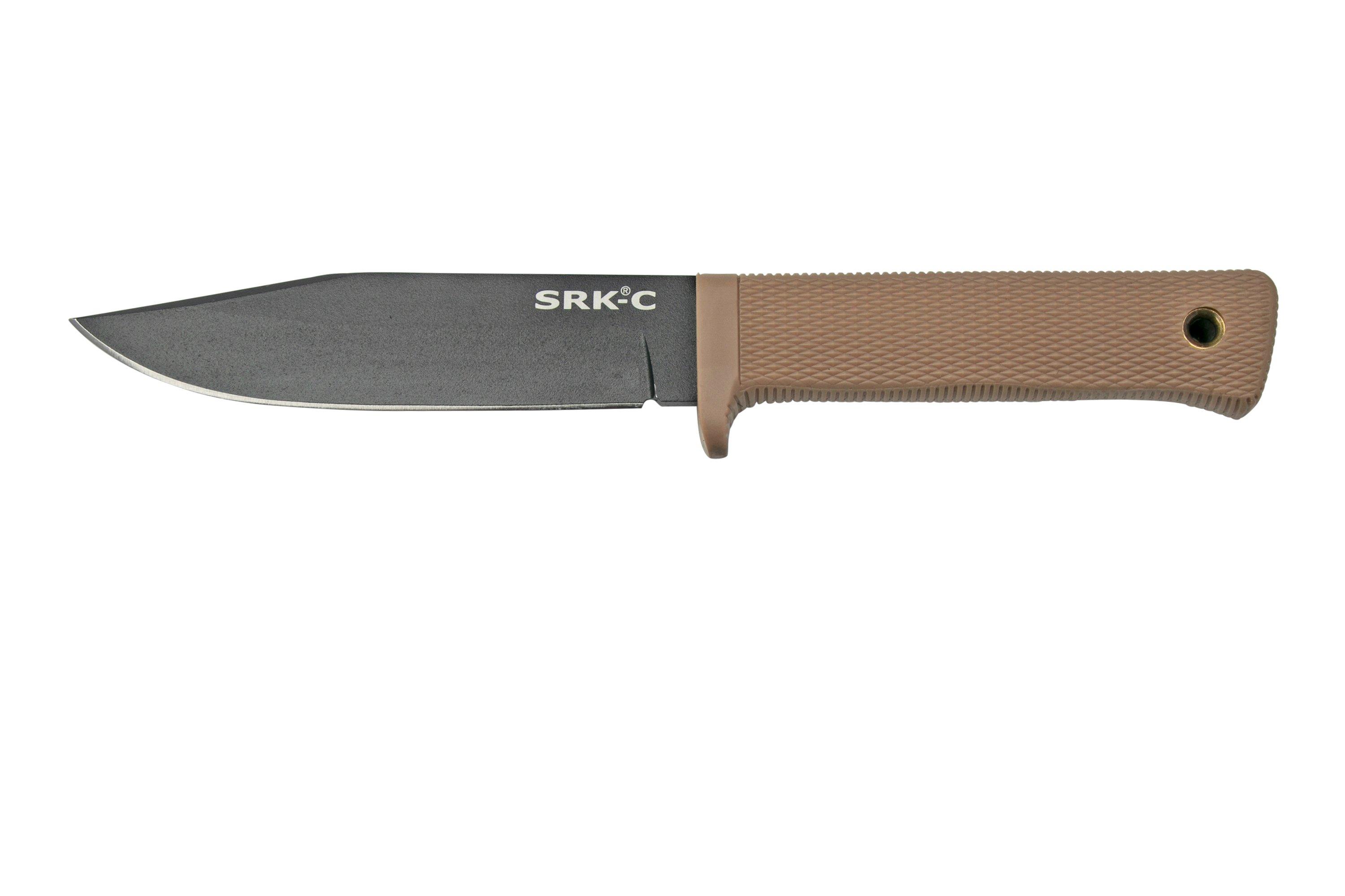 Cold Steel SRK Compact 49LCKDDTBK Desert Tan, survival knife ...