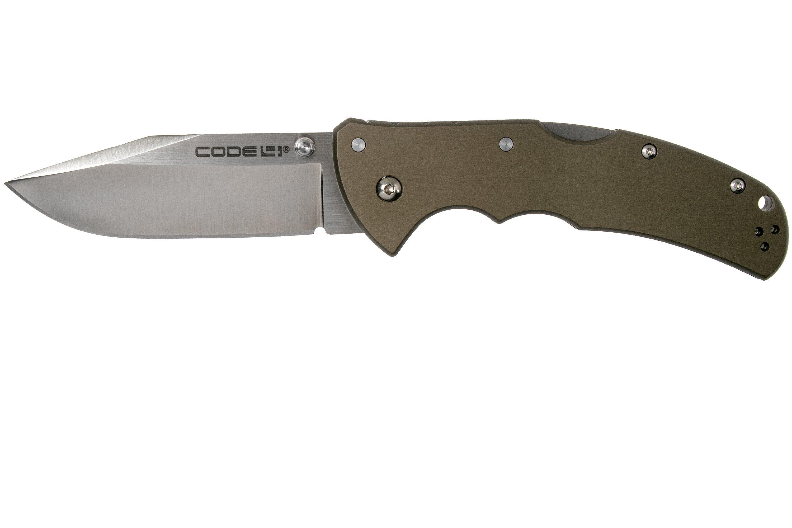 Cold Steel Code 4 Clip Point 58PS CPM S35VN plain edge, zakmes ...