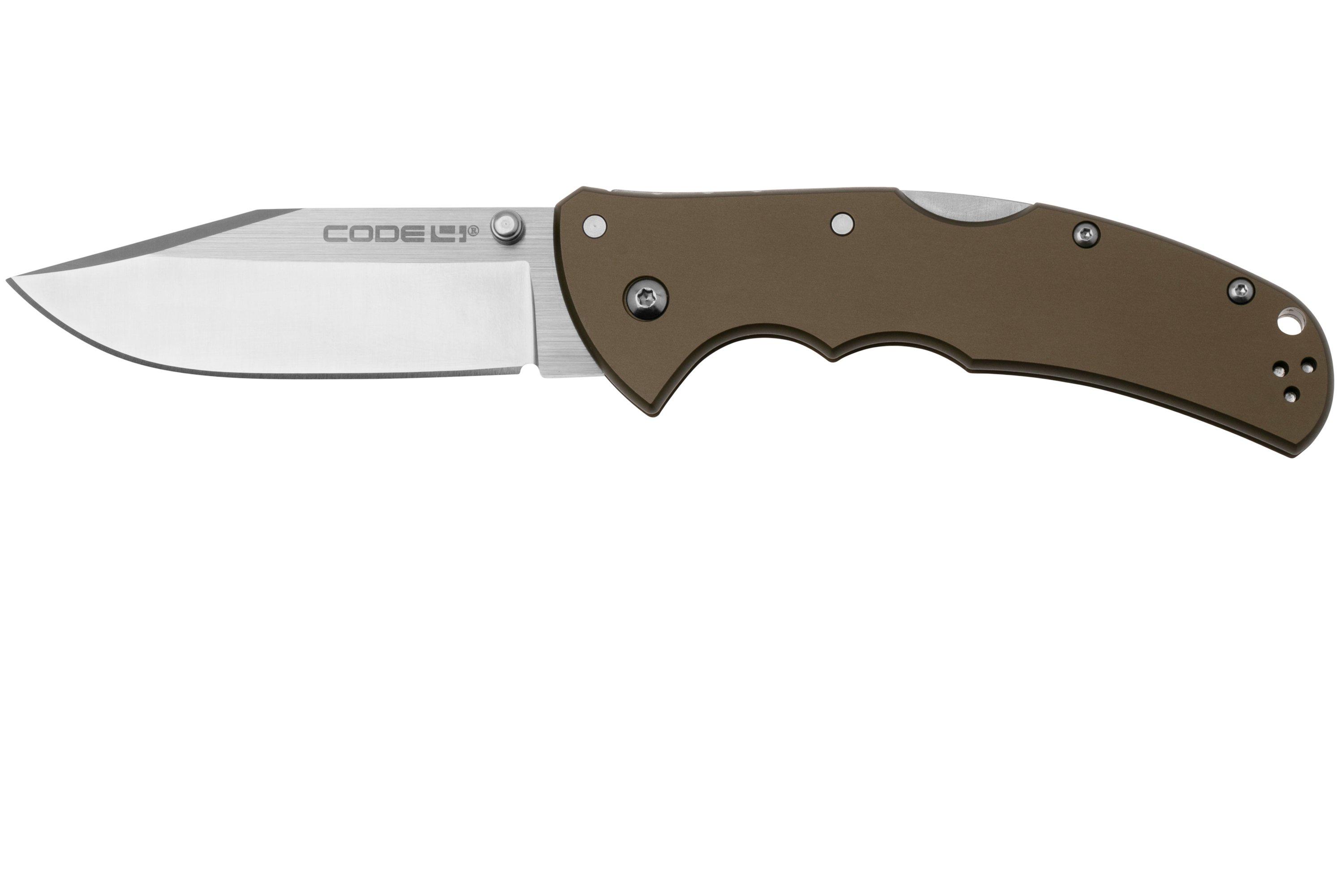 Cold Steel Code 4 Clip Point 58PS CPM S35VN plain edge, pocket knife ...
