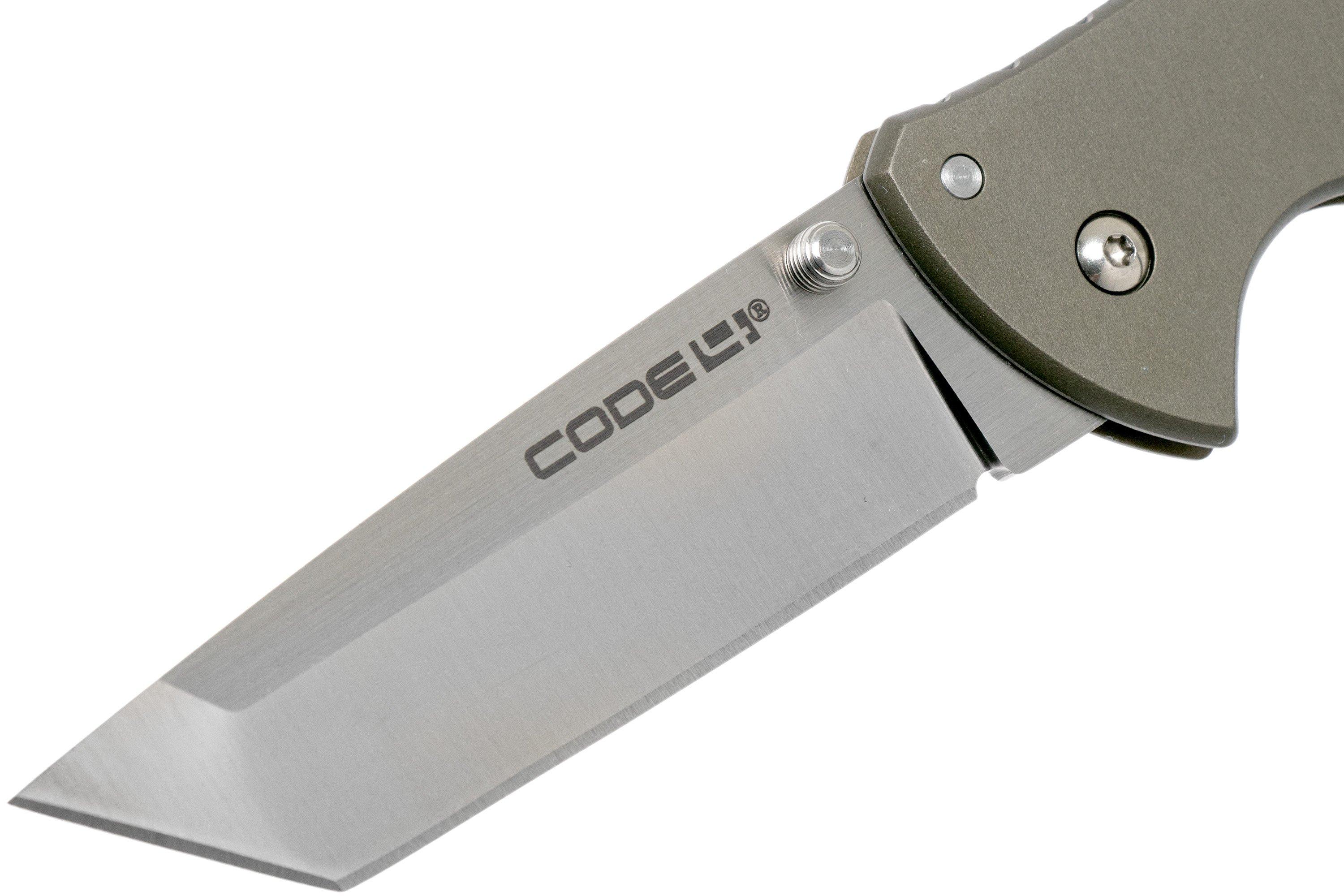 Cold Steel Code 4 Tanto 58PT CPM S35VN plain edge, pocket knife ...