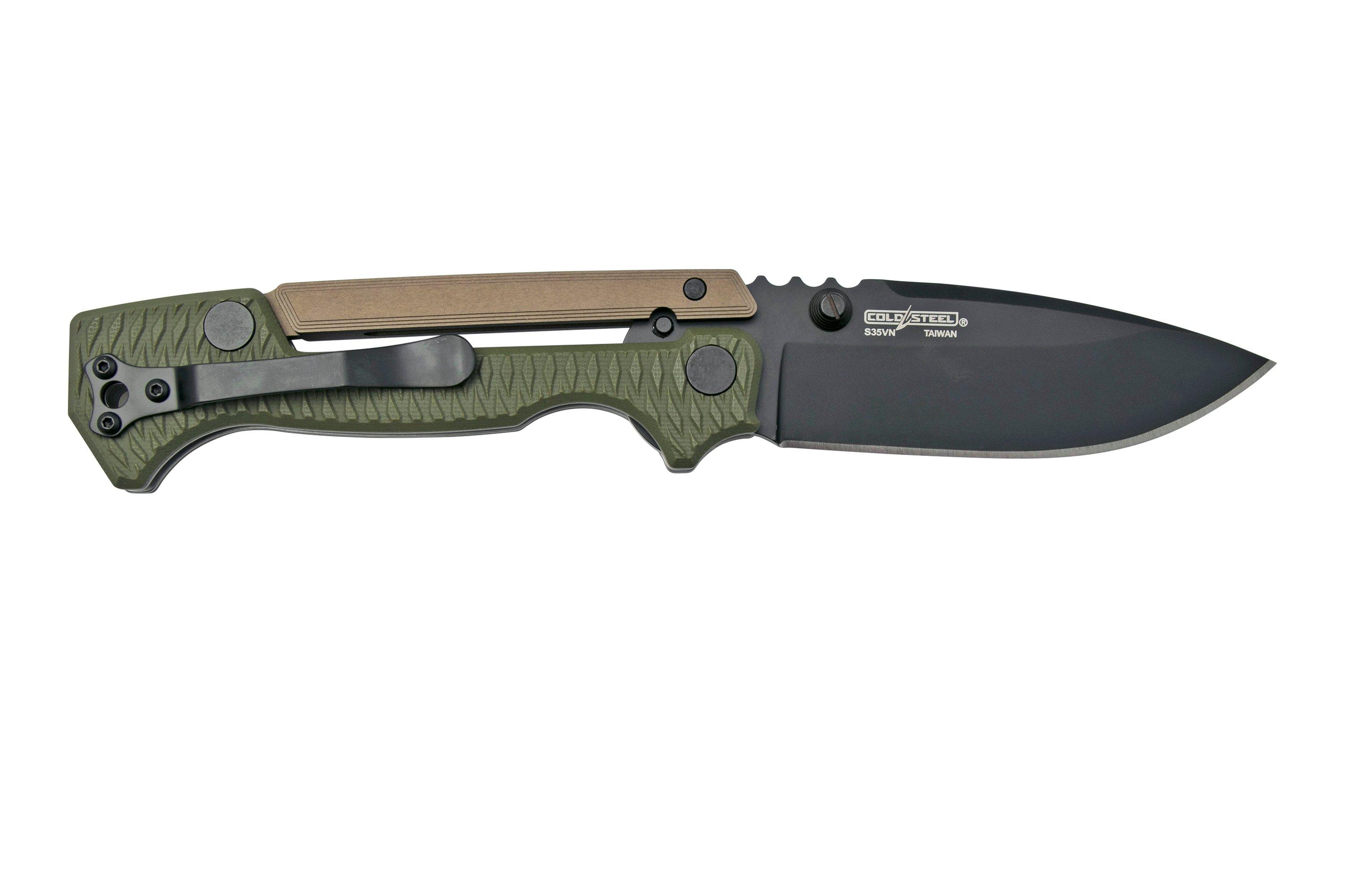 Cold Steel AD-15 Scorpion Lock 58SQODBK OD Green Black coltello fisso ...