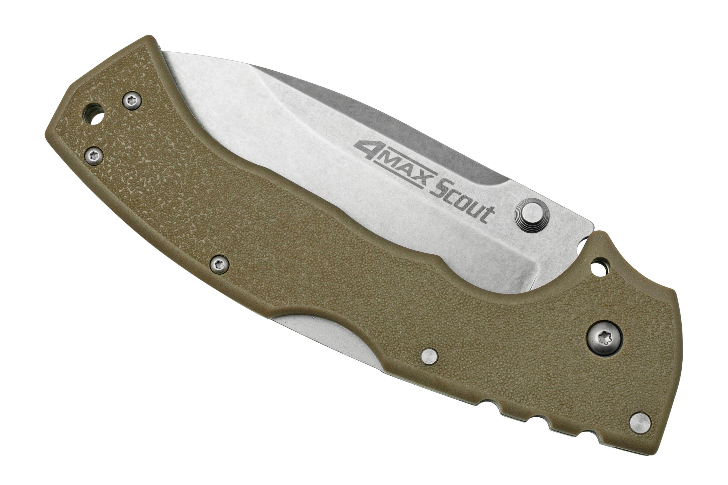 Cold Steel 4 Max Scout 62RQDESW Dark Earth pocket knife, Andrew Demko ...
