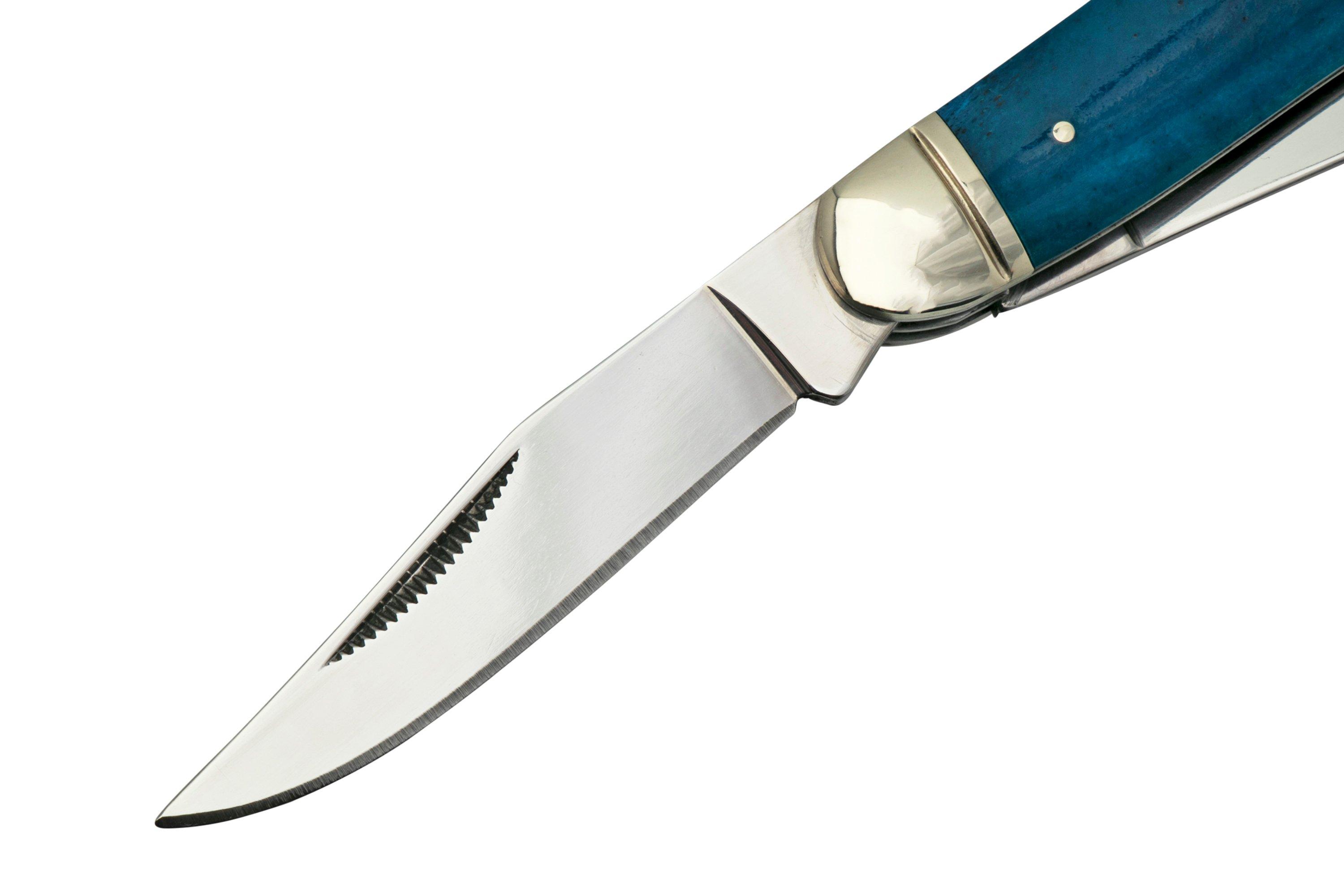 Cold Steel Gentleman's Stockman FL-GSTKM-B, Blue Bone, pocket knife ...