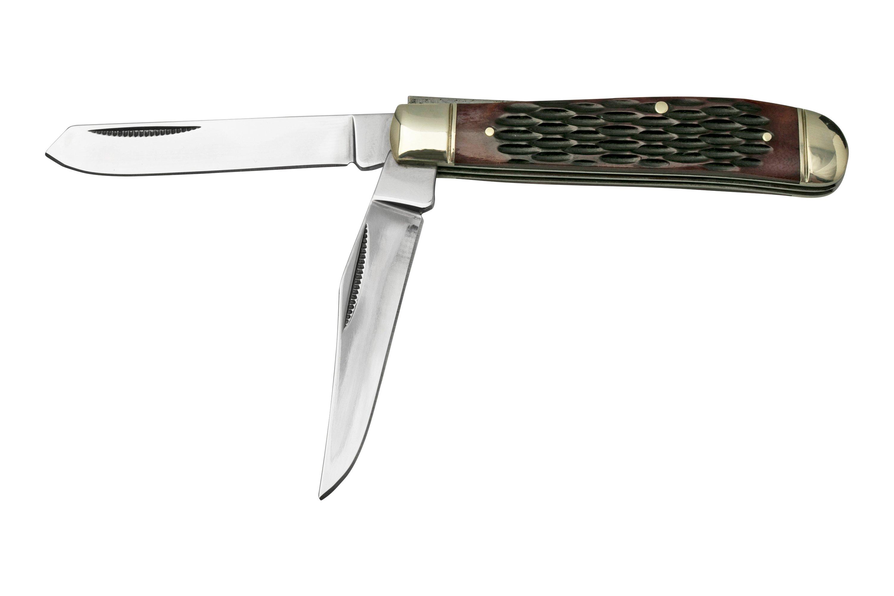 Cold Steel Mini Trapper FL-MTRPR-J Jigged Brown Bone, coltello da tasca ...