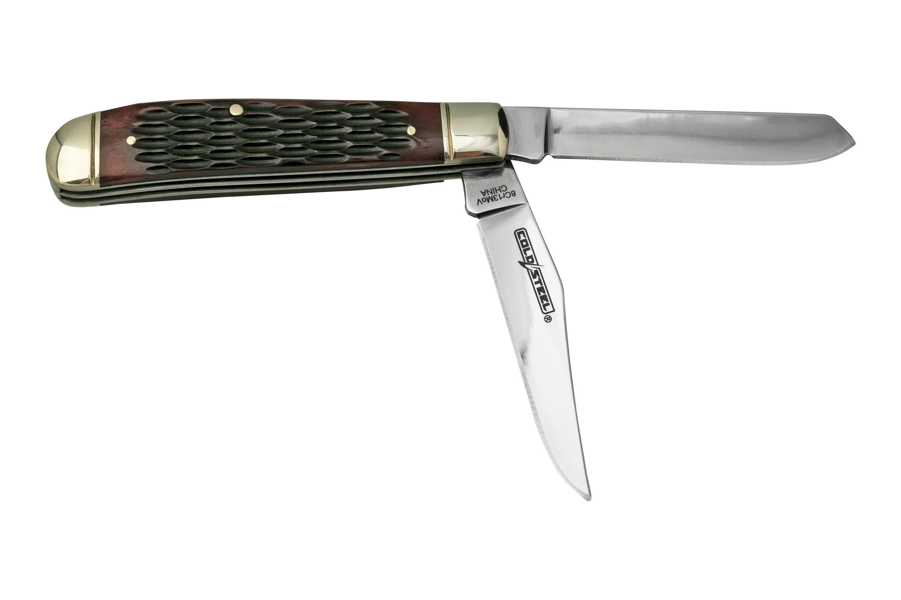 Cold Steel Mini Trapper FL-MTRPR-J Jigged Brown Bone, pocket knife ...