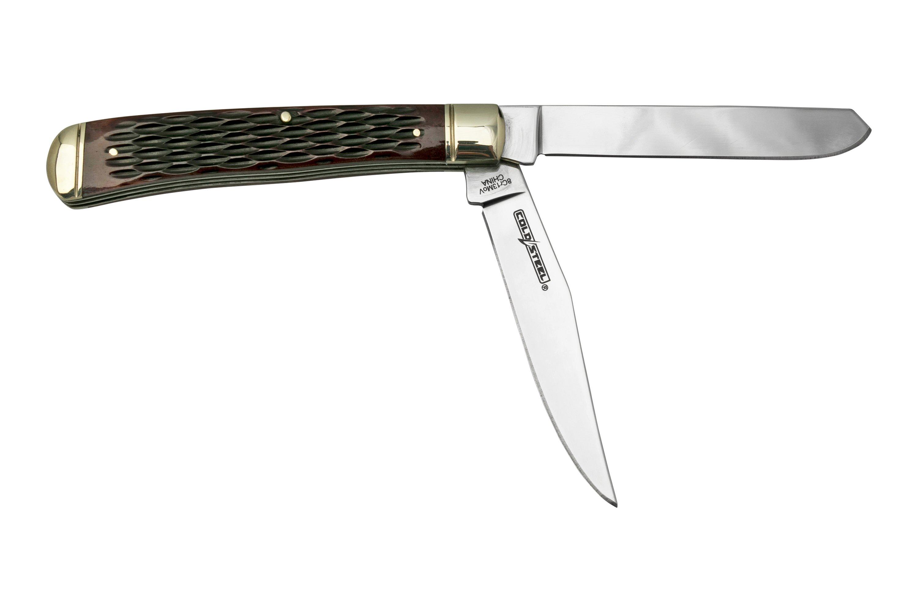 Cold Steel Trapper FL-TRPR-J, Jigged Brown Bone, pocket knife | Advantageously shopping at ...