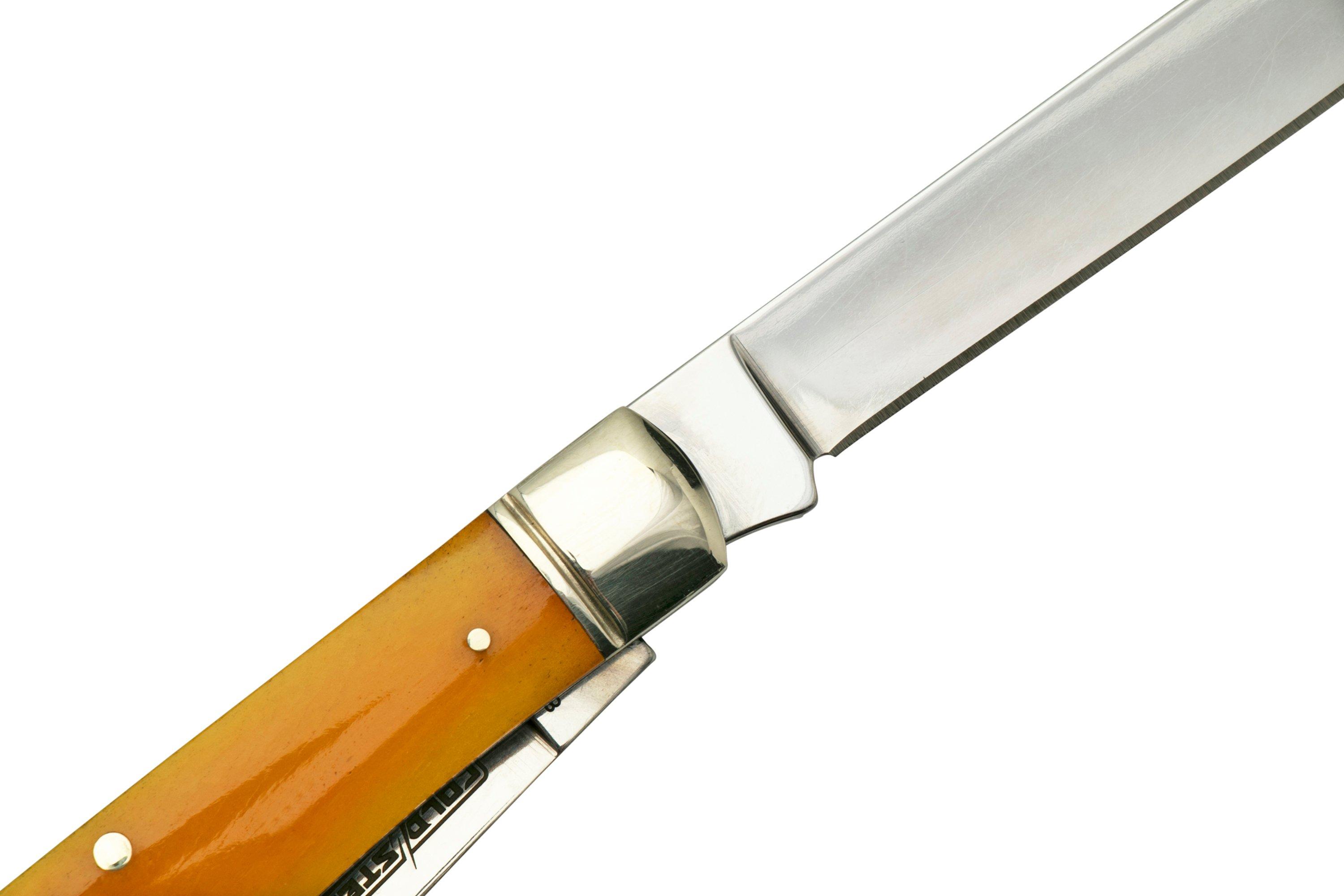 old Steel Trapper FL-TRPR-Y, Yellow Bone, coltello da tasca | Fare ...