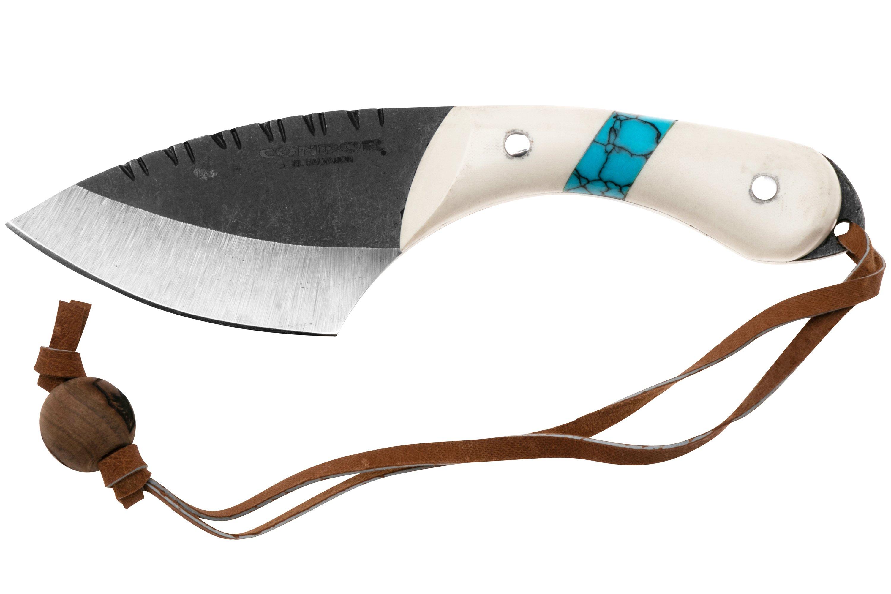 Condor Blue River Skinner CTK112-35-4CPM, 440C White Micarta, faca fixa ...