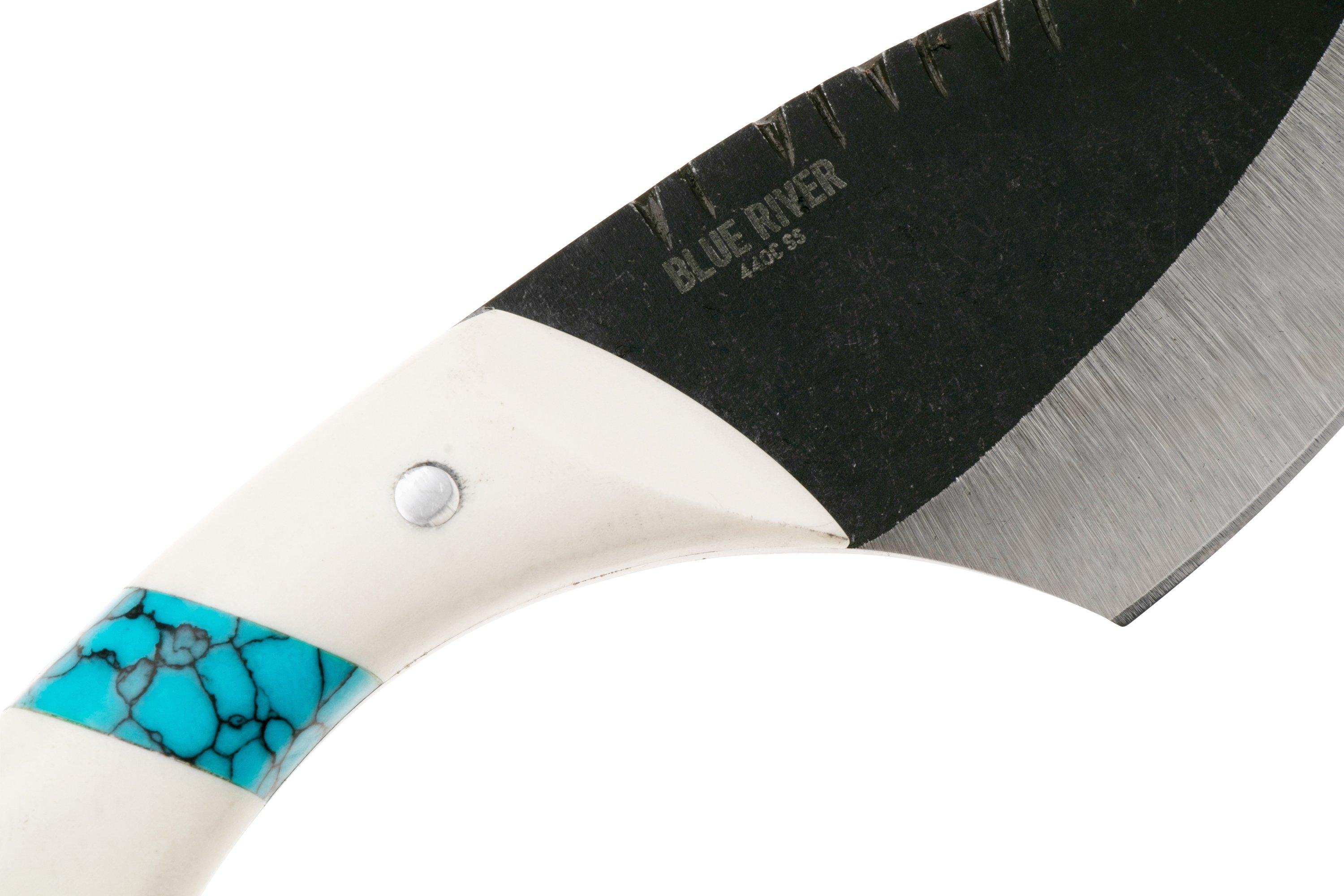 Condor Blue River Skinner CTK112-35-4CPM, 440C White Micarta, coltello ...