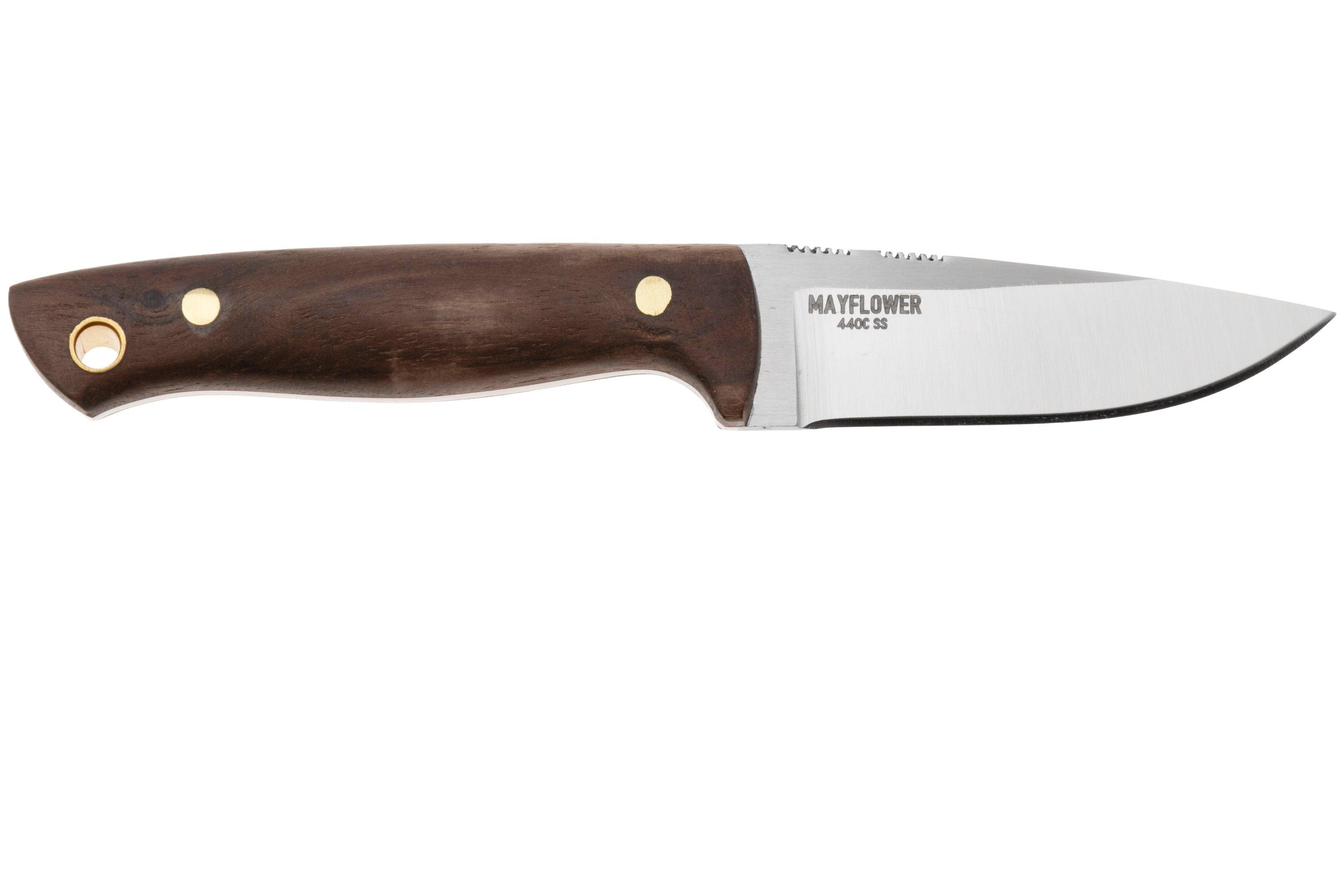 Condor Mayflower CTK150-3-4C Satin 440C, Walnut, fixed knife ...