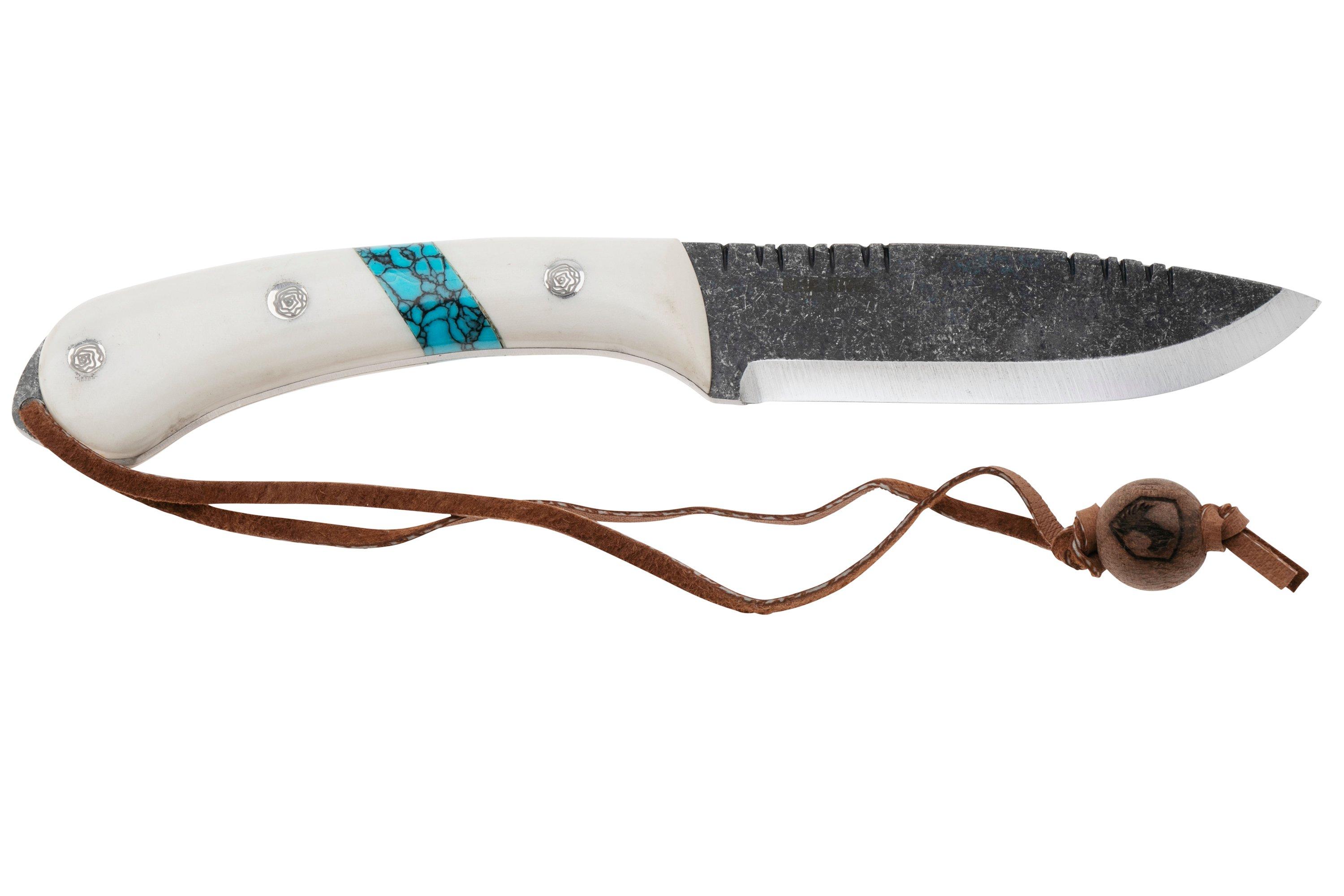 Condor Blue River Knife 2825-43MHC Polished White Micarta, fixed knife ...