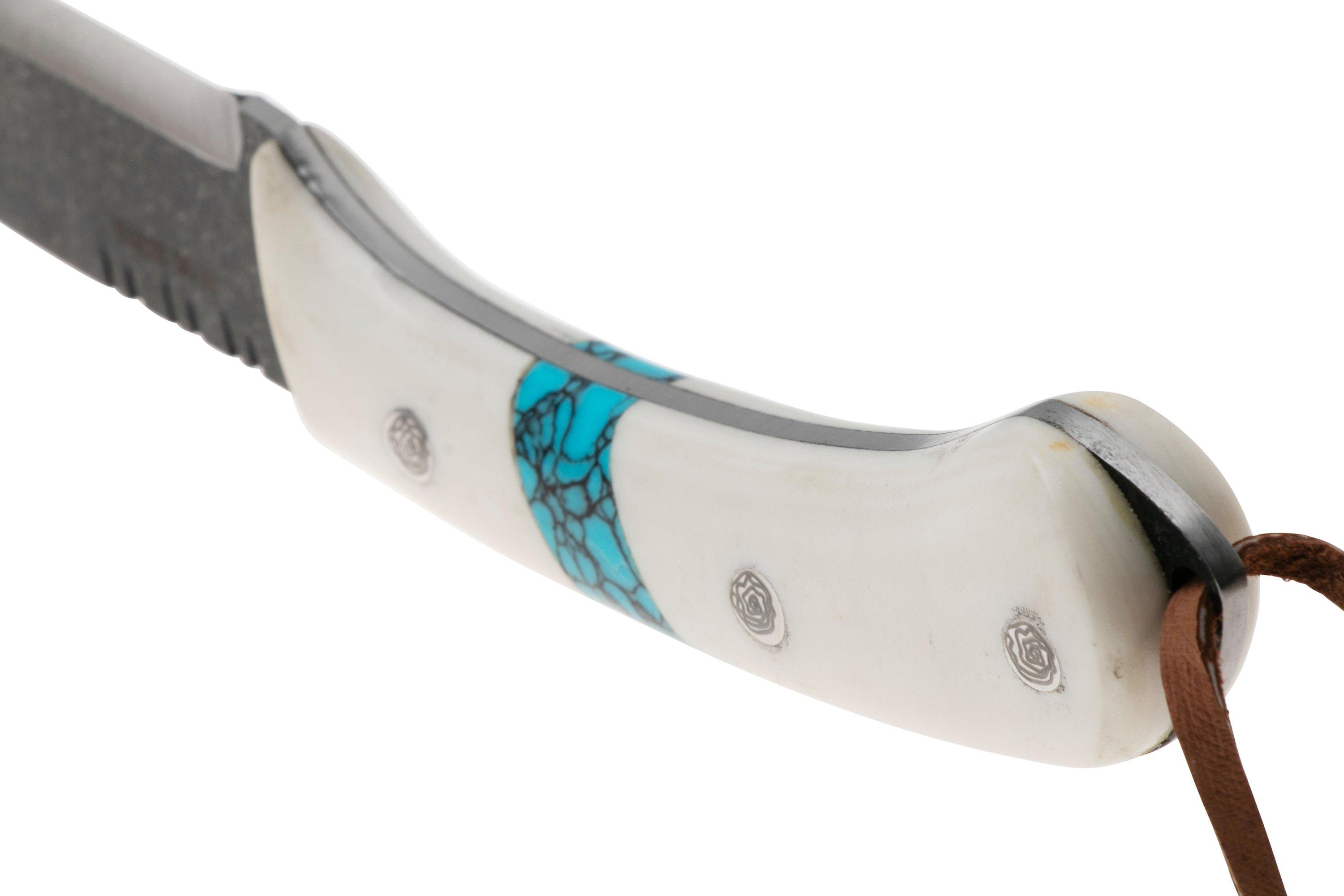 Condor Blue River Knife 2825-43MHC Polished White Micarta, fixed knife ...