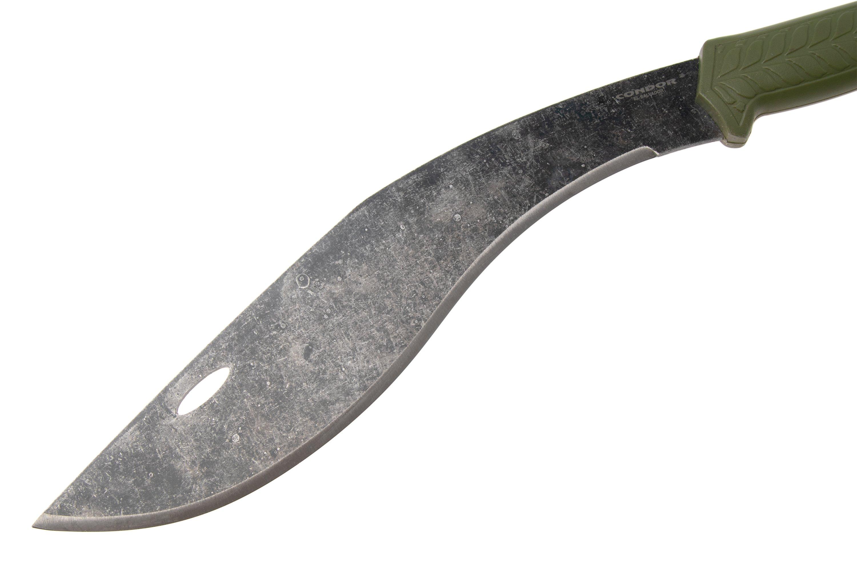 Condor TerraKukri CTK2862-13AHC 1075 High Carbon, Green Polypropylene ...