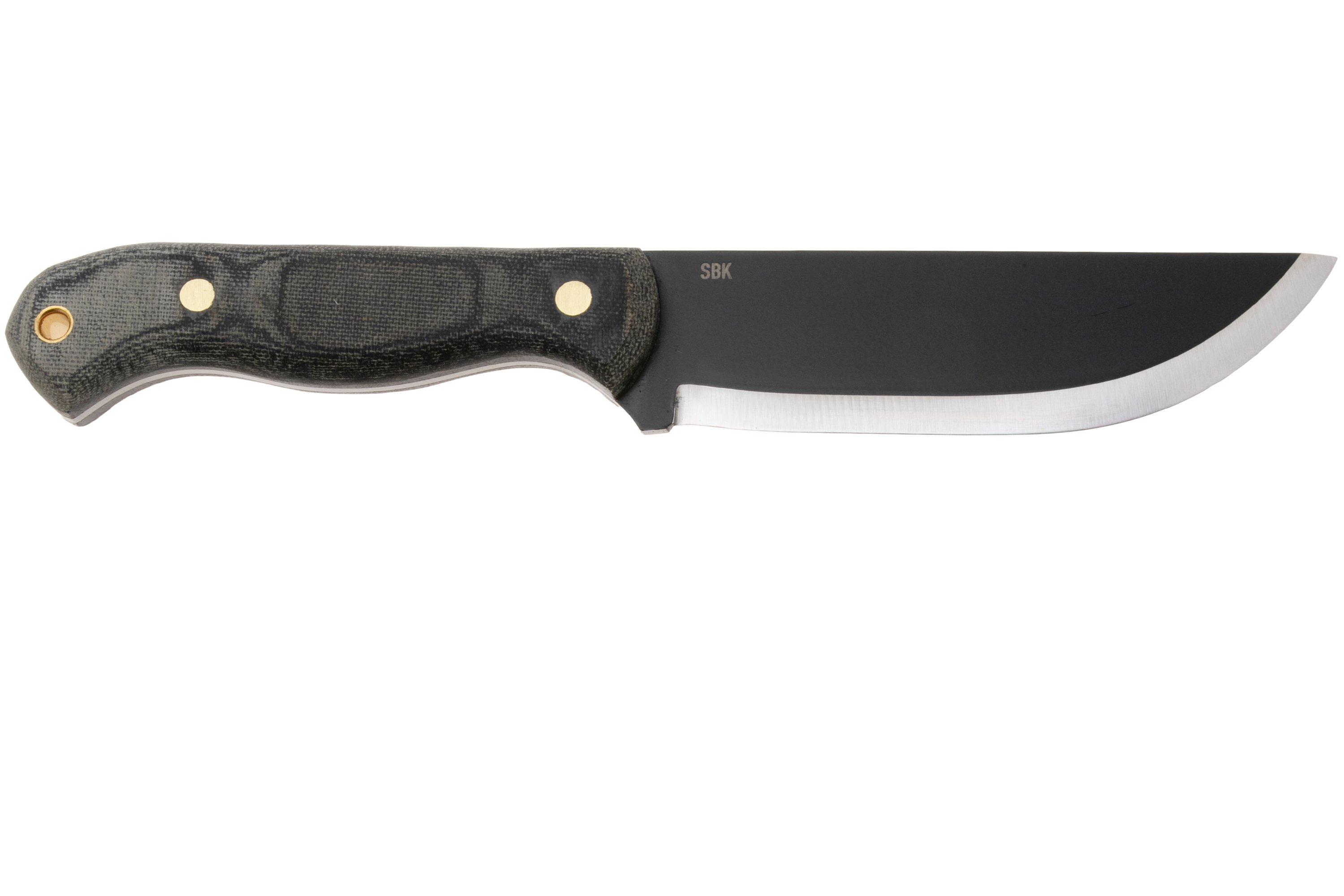 Condor SBK CTK3940-5.28HC, Black 1075 Carbon Steel, Black Micarta ...