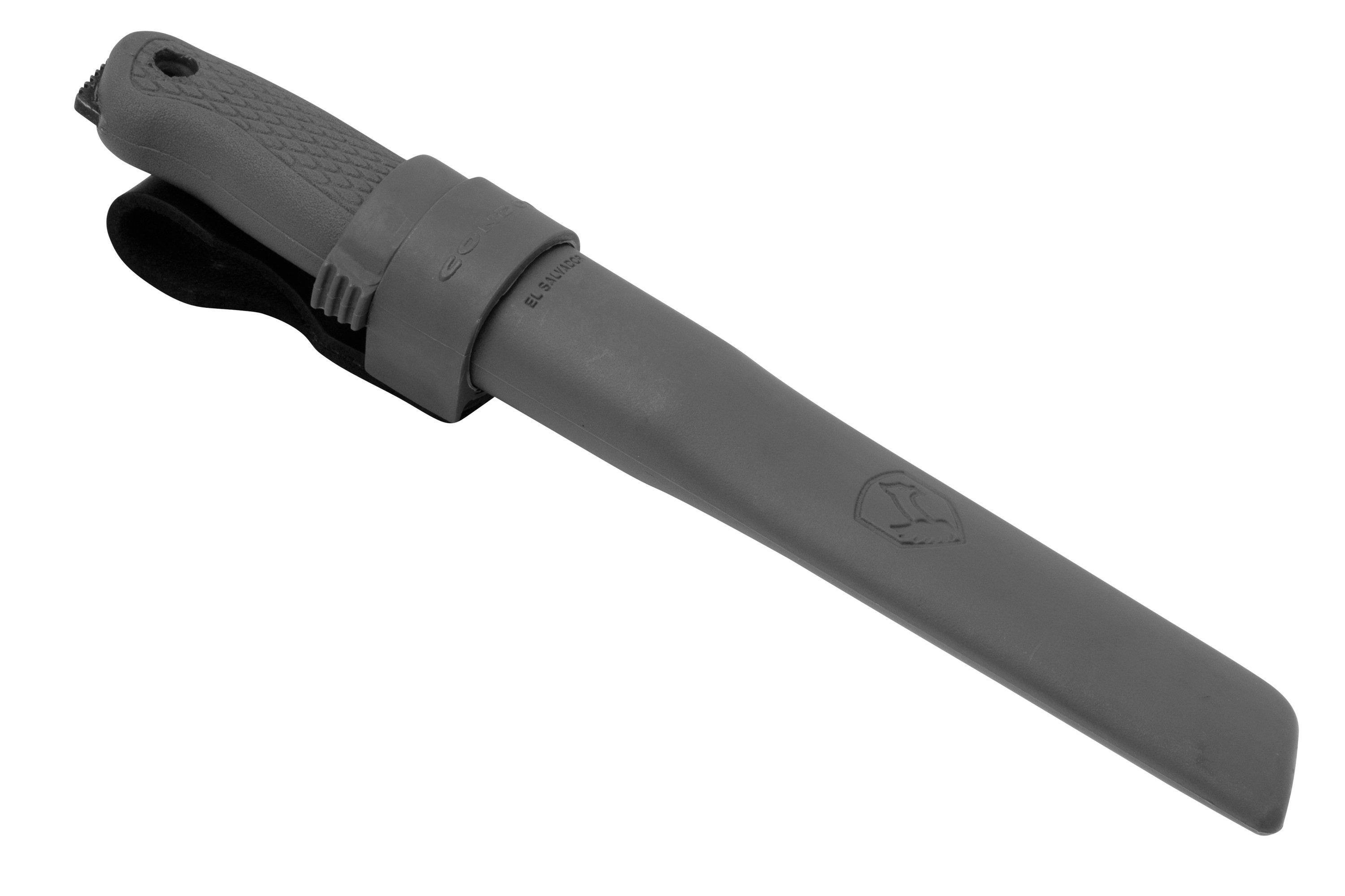 Condor Trog Knife CTK3965-42HC, 1095 Carbon Steel, Grey FRN, bushcraft ...