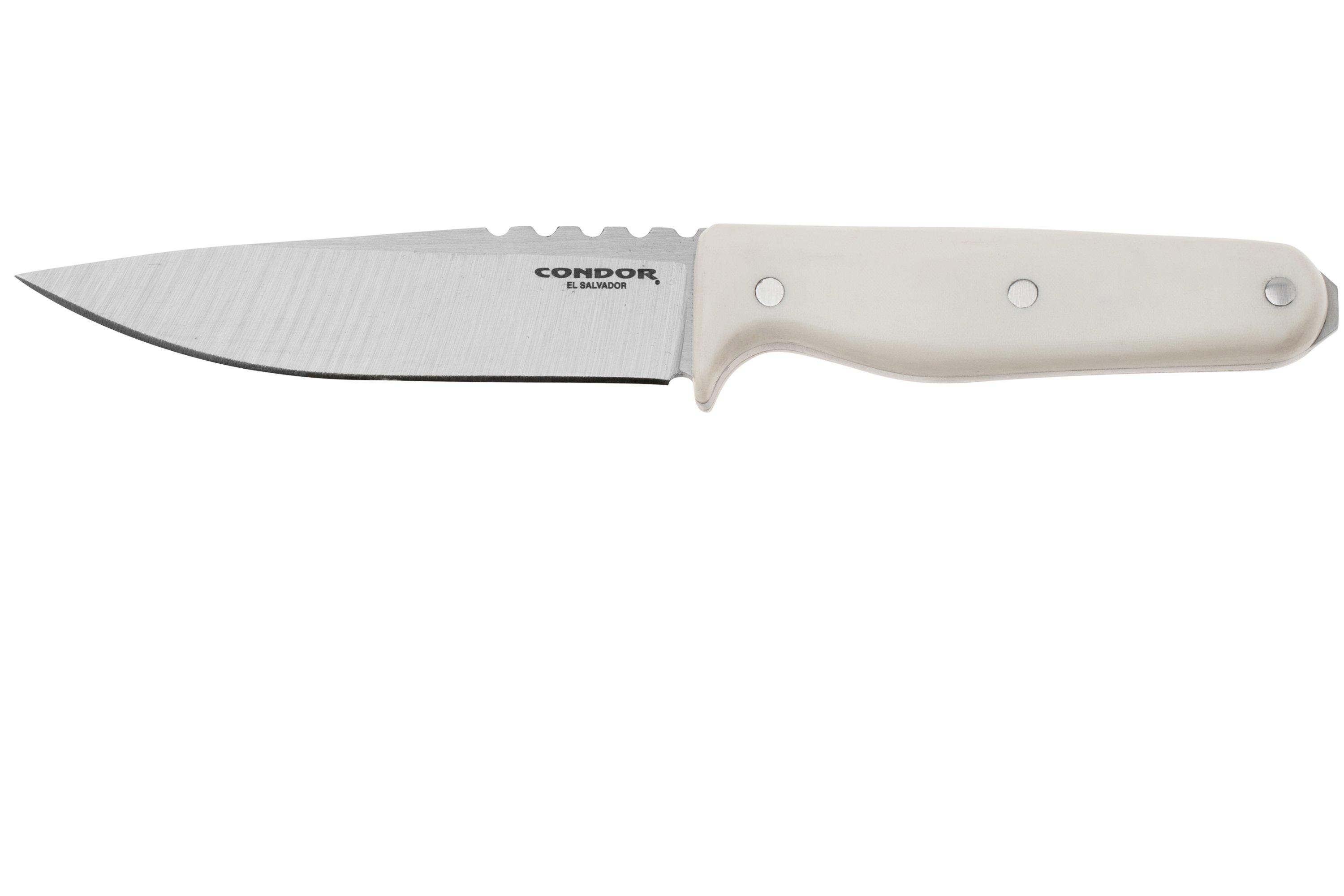 Condor Bonum CTK3972-467SS, 420HC, White Polished Micarta, fixed knife ...