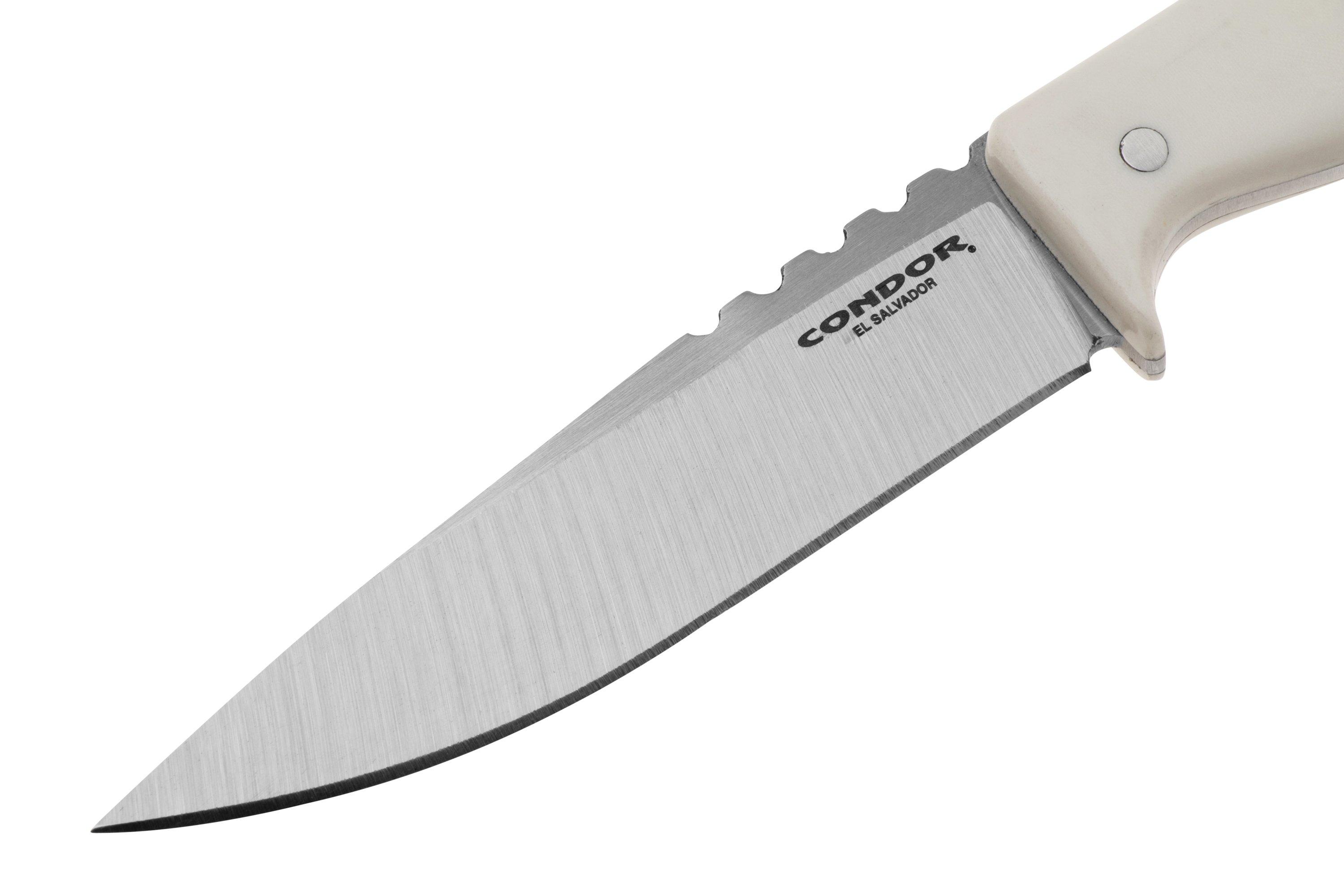 Condor Bonum CTK3972-467SS, 420HC, White Polished Micarta, fixed knife ...