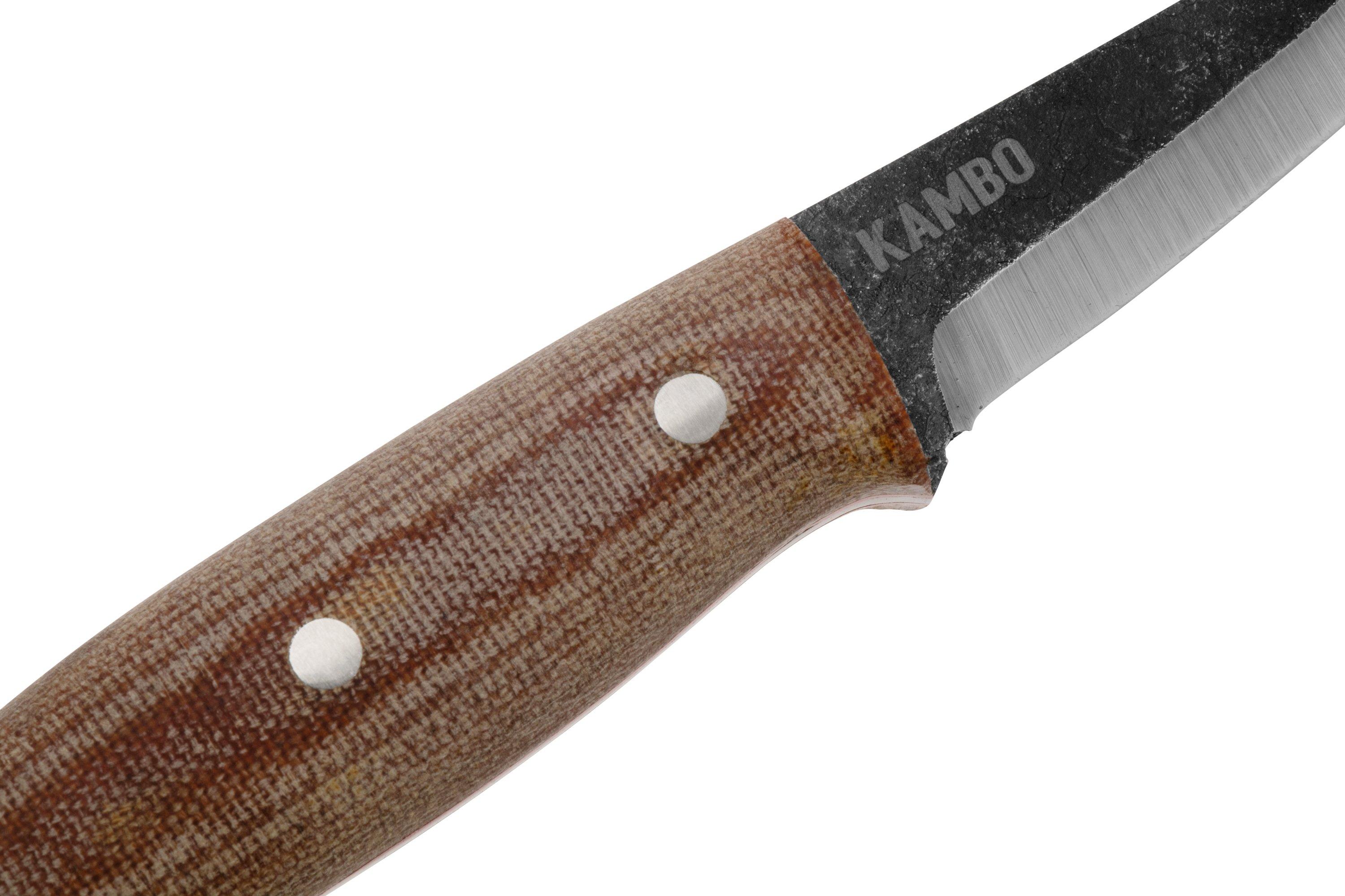 Condor Kambo Pukko CTK3973-30HC, 1075 Carbon Steel, Brown Micarta ...